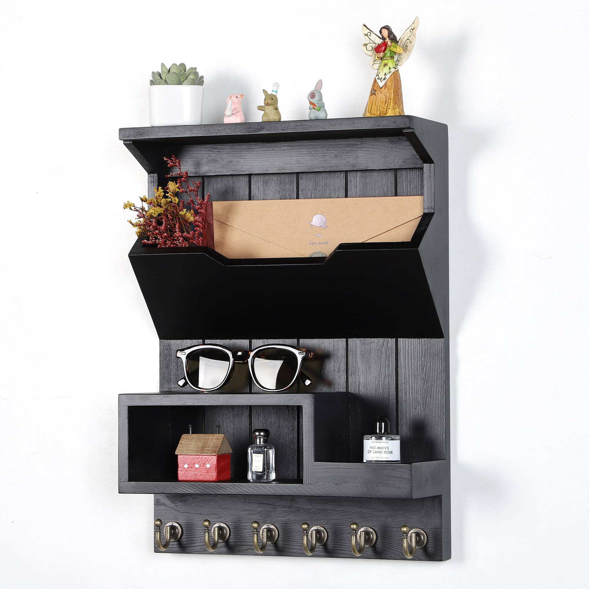 Amazon.com: HEKFL Key Holder for Wall, Key and Mail Holder for Wall ...