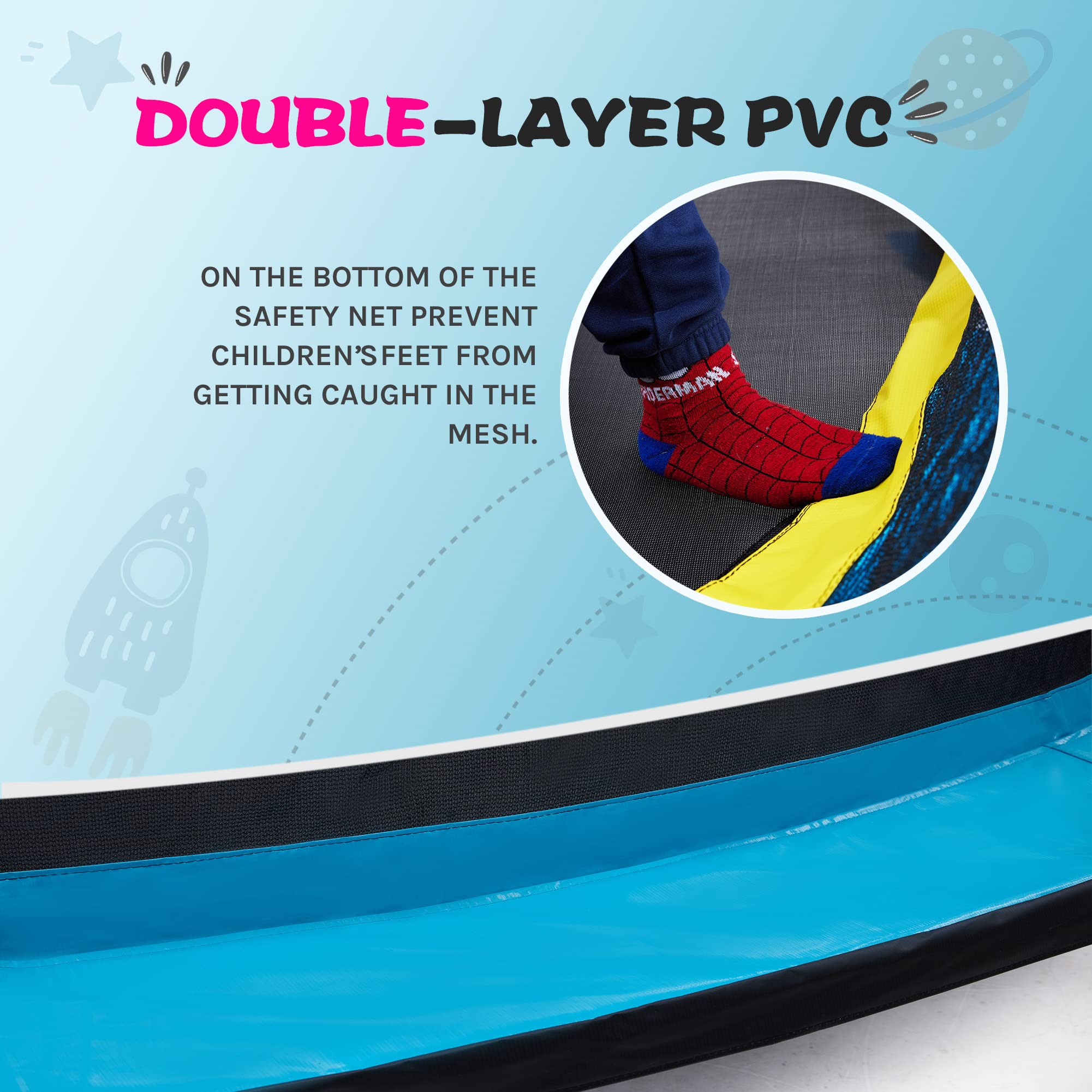 SkyBound Trampoline 10FT 12FT 14FT Trampoline for Kids and Adults ...