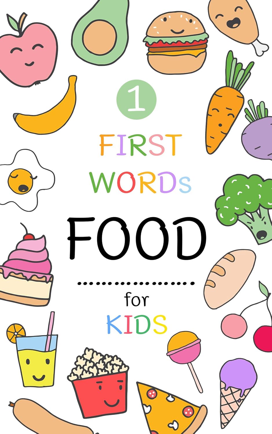 first words food: learning book for preschool and toddler : basic words ...