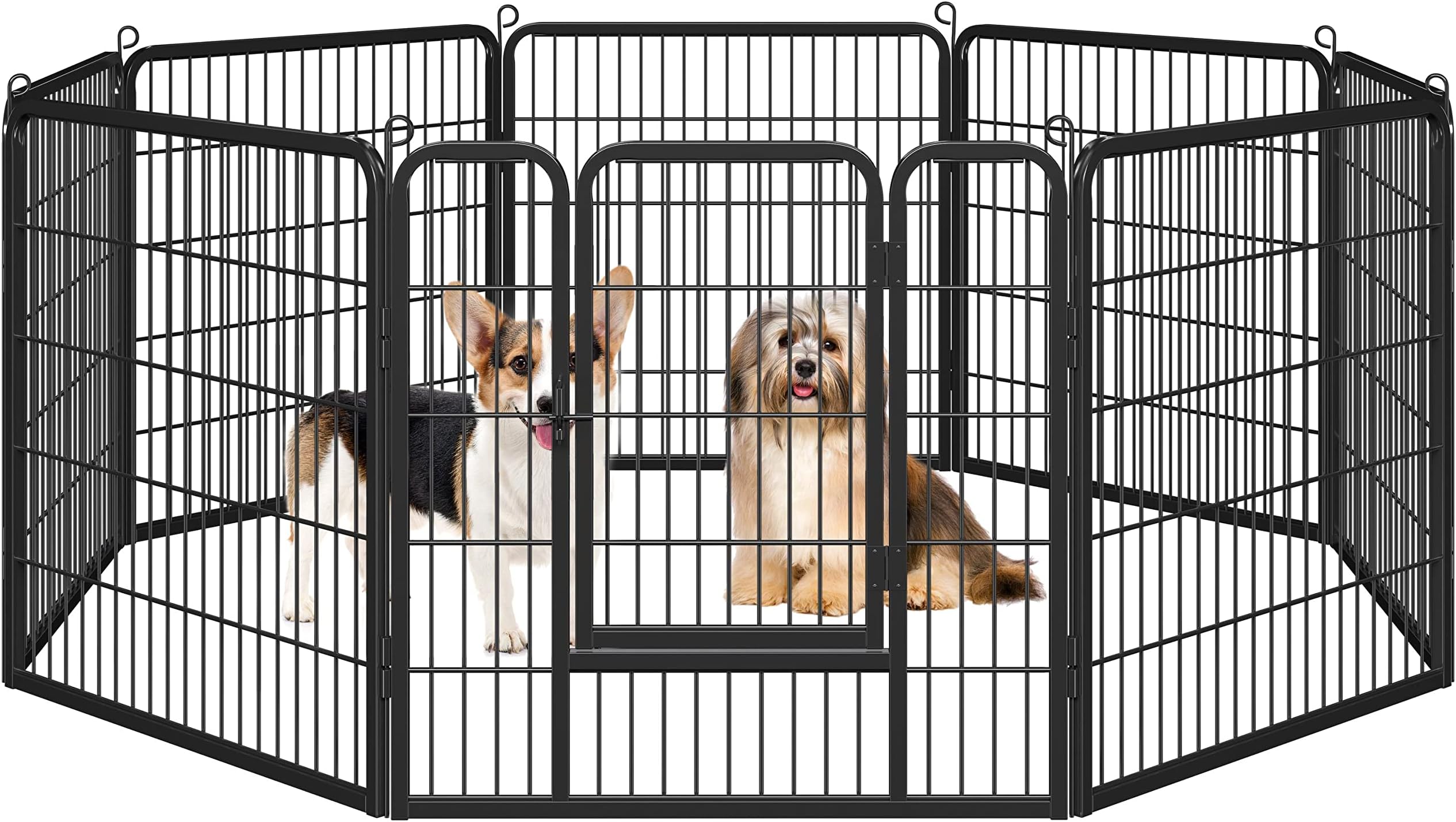 Costoffs Dog Playpen Heavy Duty 8 Panel Pet Pen for Small Animals Extra ...