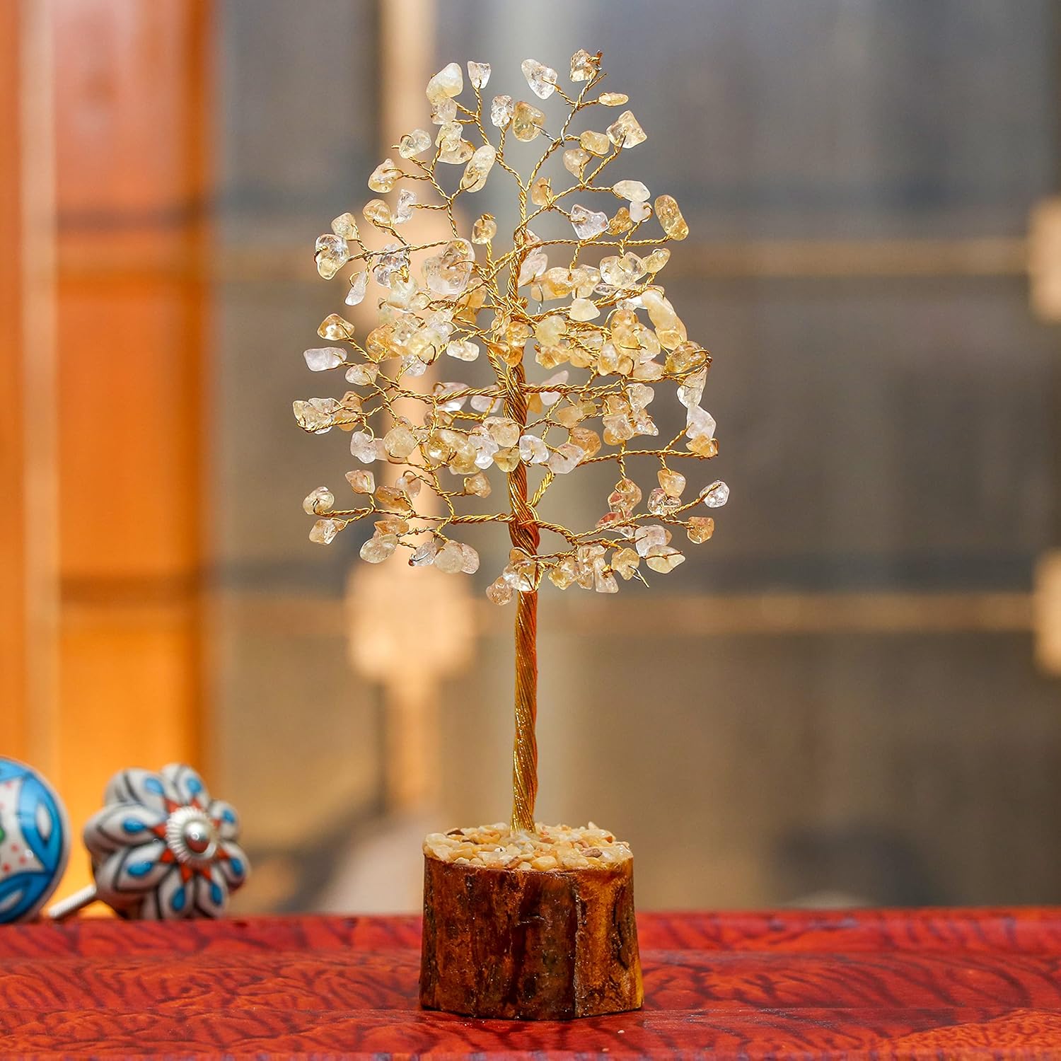 Citrine Chakra Tree of Life – Crystal Tree for Positive Energy ...