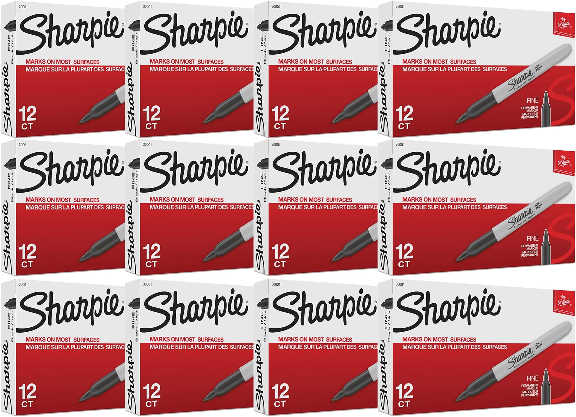 Amazon.com : Sharpie Permanent Markers, Fine Point, 12-Count (Light ...