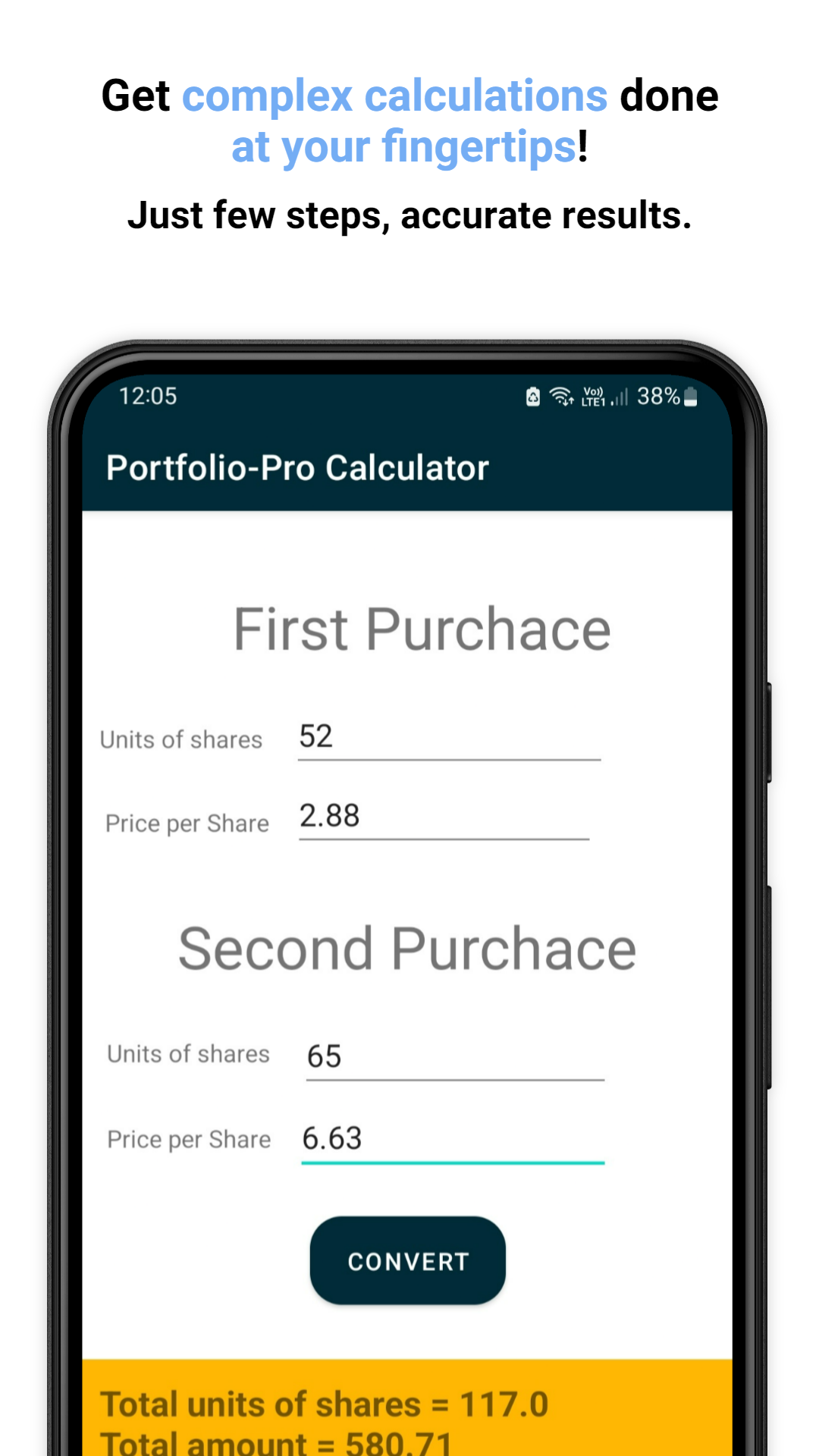 Portfolio Pro Calculator - App on Amazon Appstore