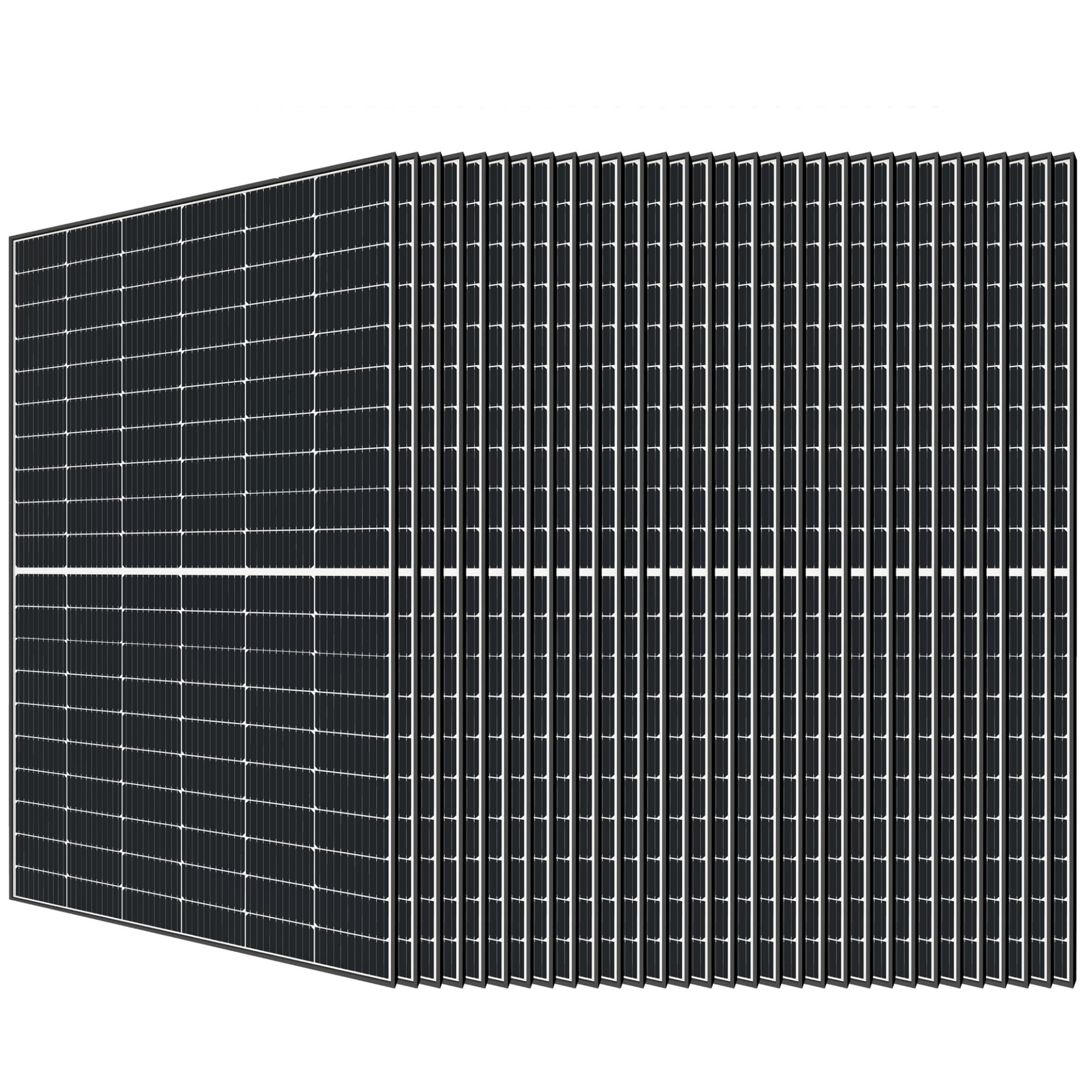 Amazon.com : JJN 9BB Bifacial Solar Panel 12V/24V 31PCS 365W ...