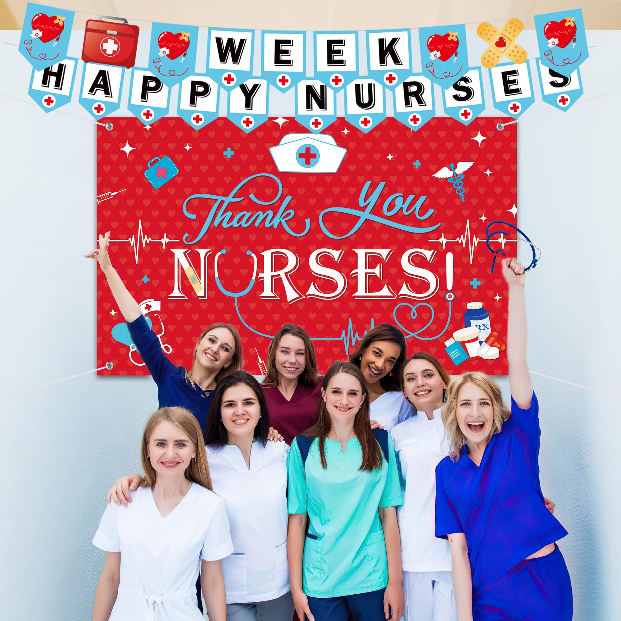 Snapklik.com : Nurses Week Decorations, HAPPY NURSES WEEK Banner ...