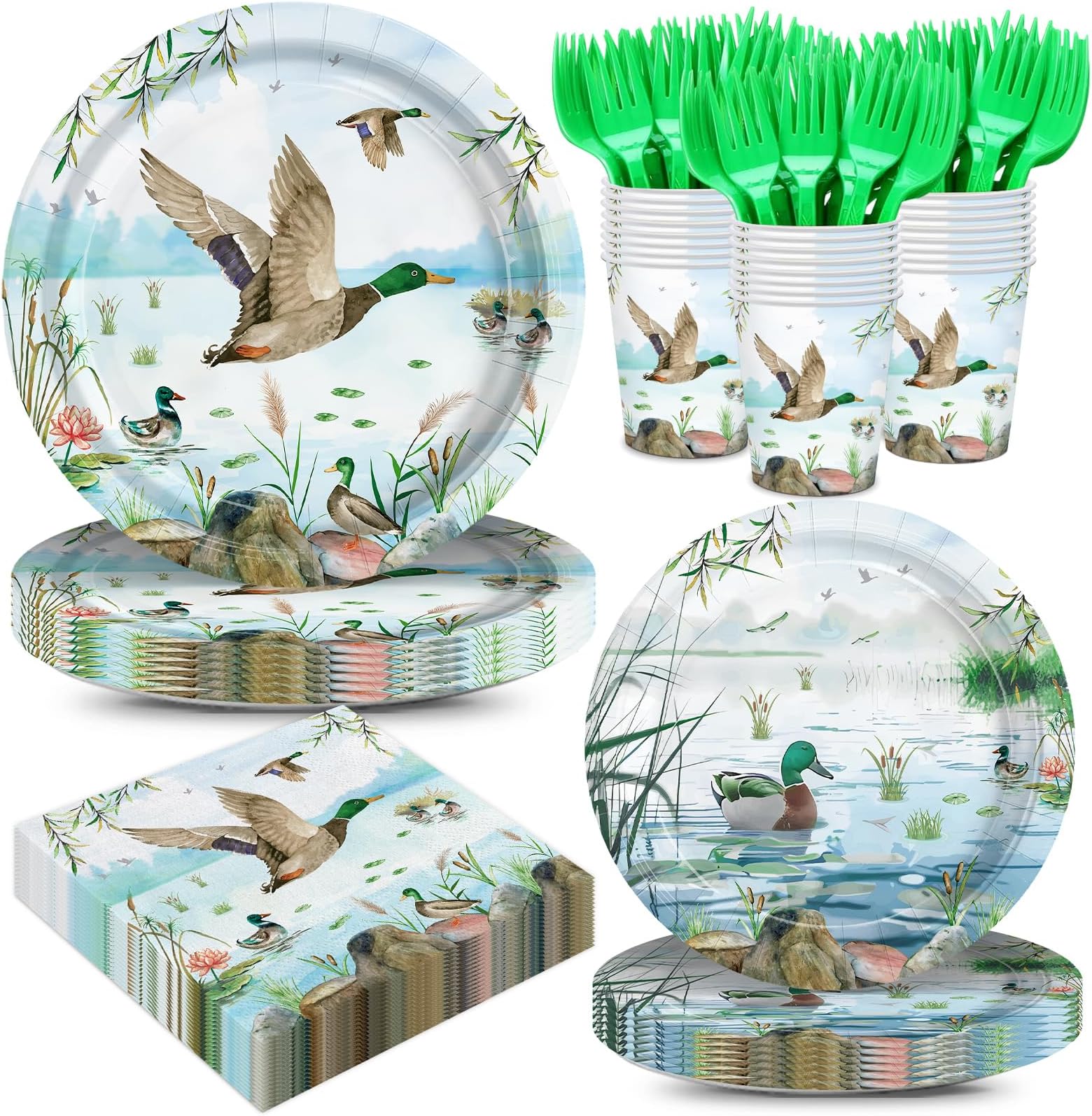 Amazon.com: Havercamp Duck Hunting Party Set for 16! Supplies include ...