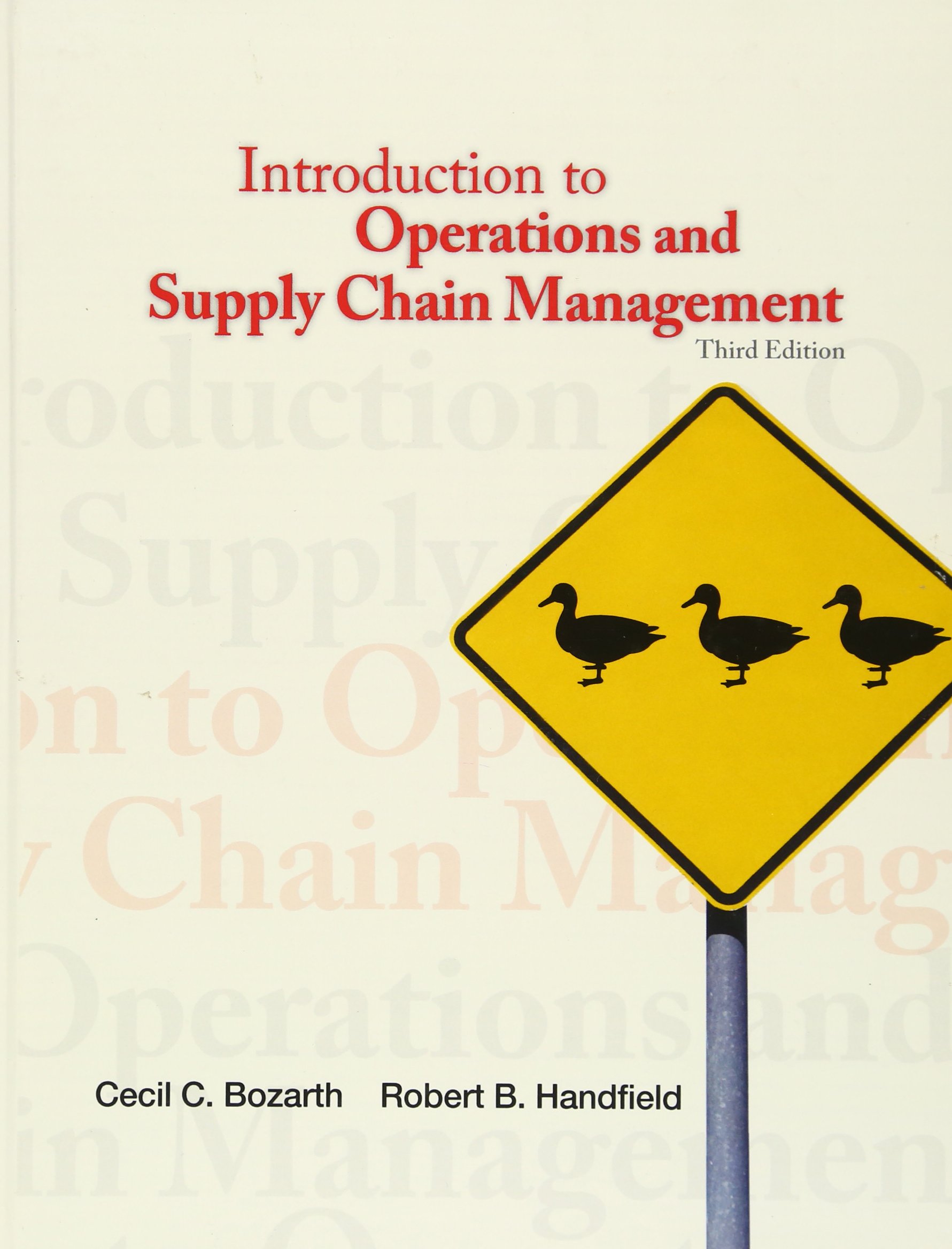 Introduction to Operations and Supply Chain Management: Bozarth, Cecil ...