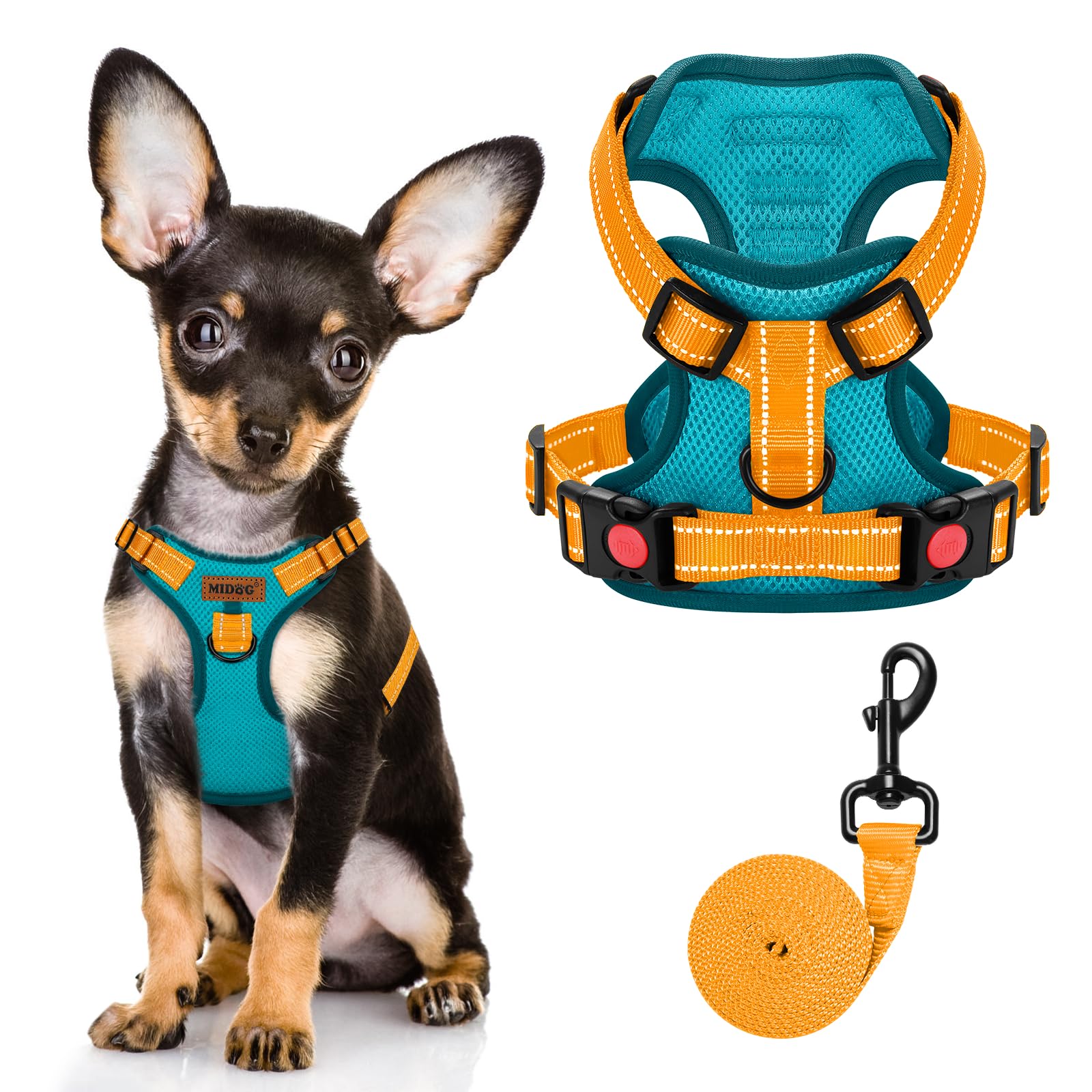 Amazon.com: MIDOG Dog Harness, No-Pull Pet Harness and Leash Set for ...