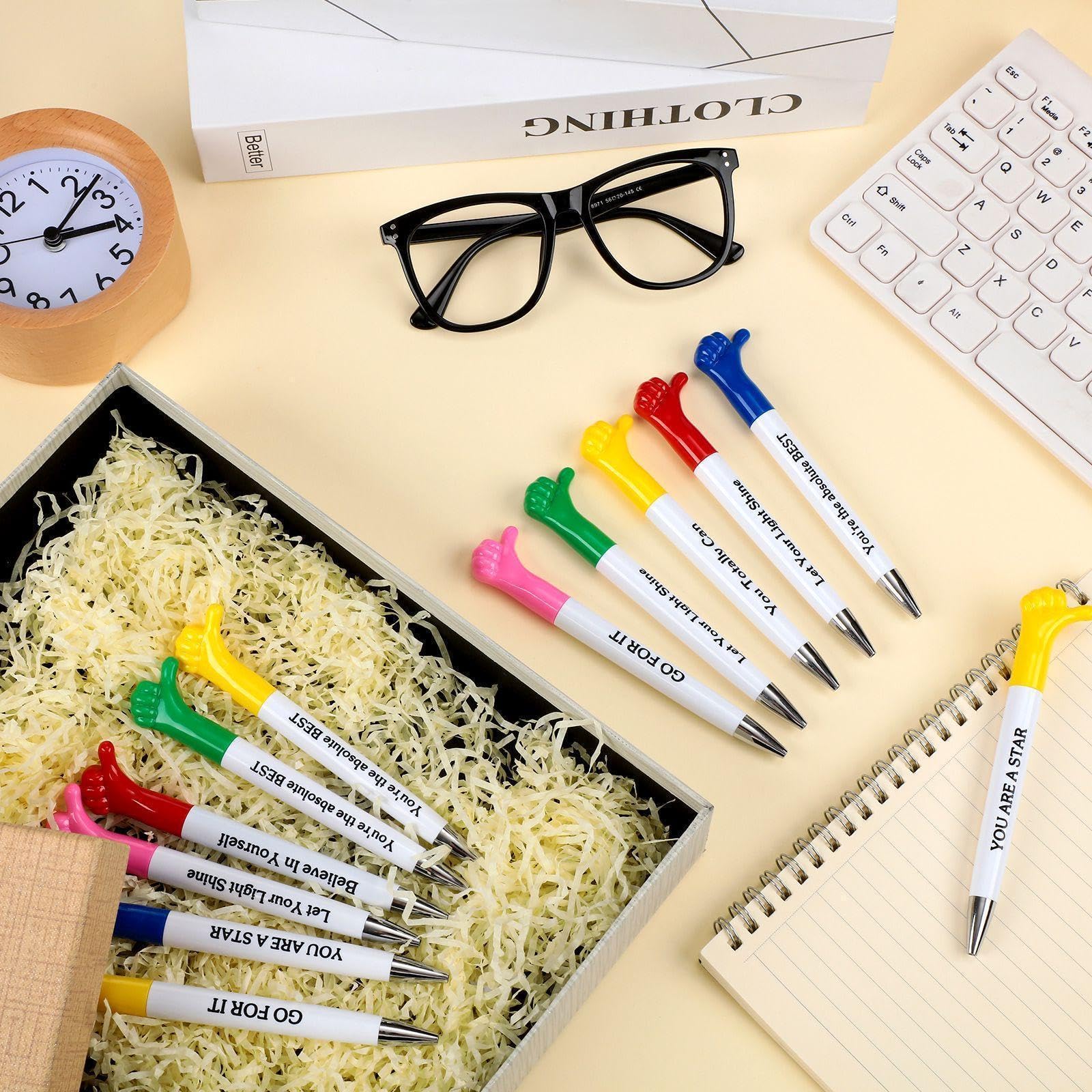 Snapklik.com : Geyee 60 Pieces Thumbs Up Pens Bulk Affirmation ...