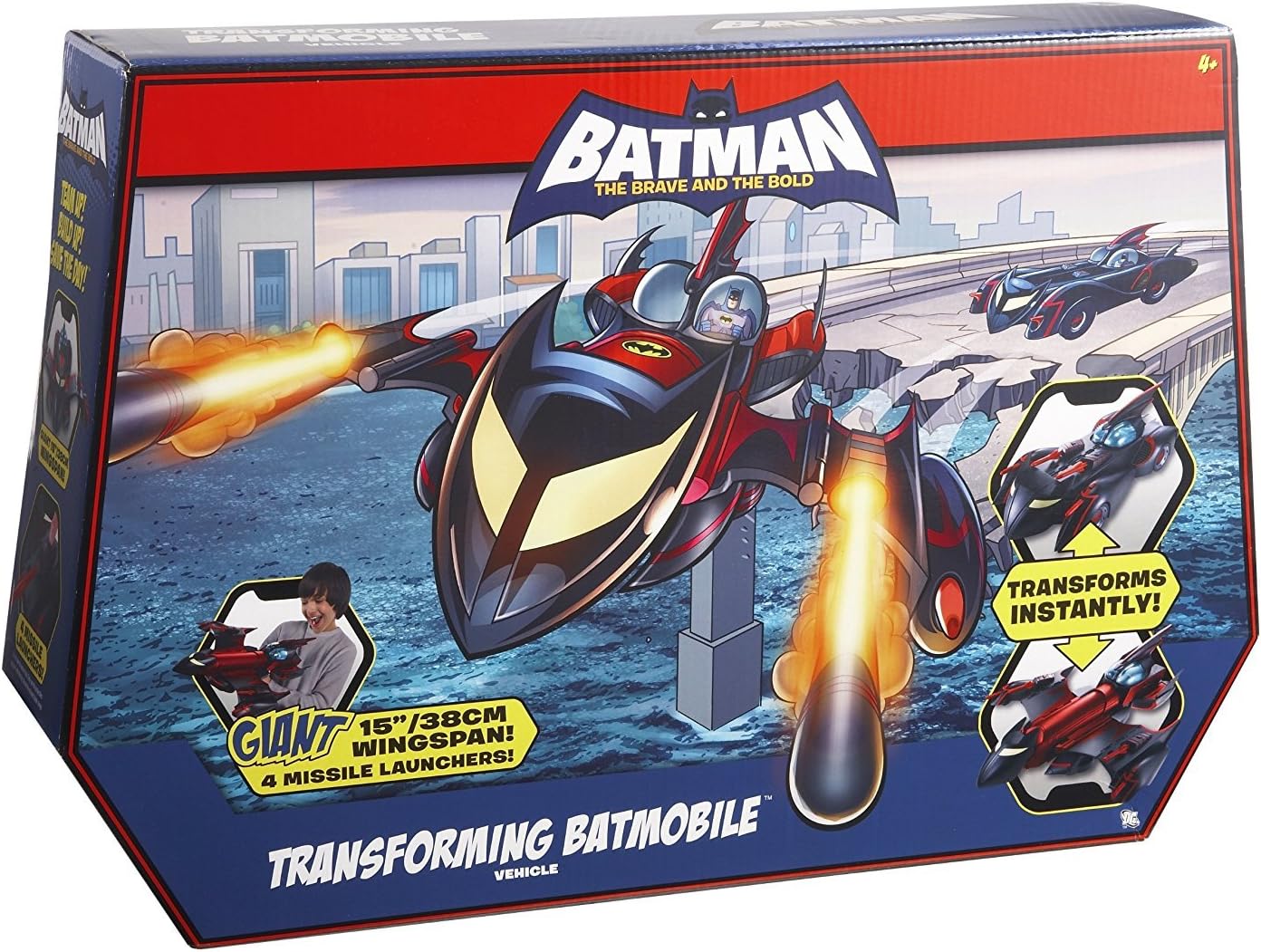 Batman The Brave and the Bold Transforming Batmobile Vehicle : Amazon ...