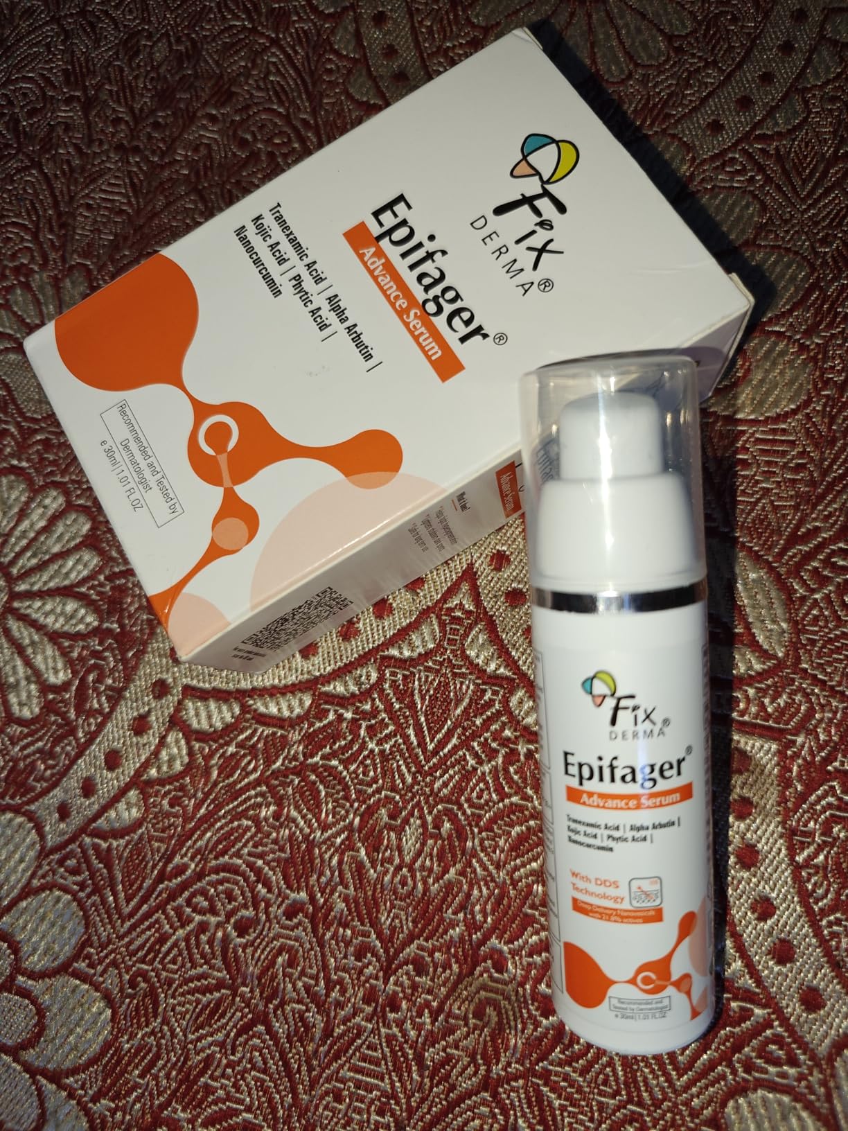 Fixderma Epifager Advance Face Serum with Kojic Acid, Alpha Arbutin ...