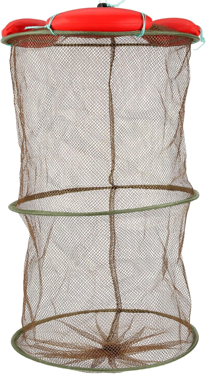 Amazon.com : Toddmomy Fishing Basket Collapsible Fishing Net Floatable ...