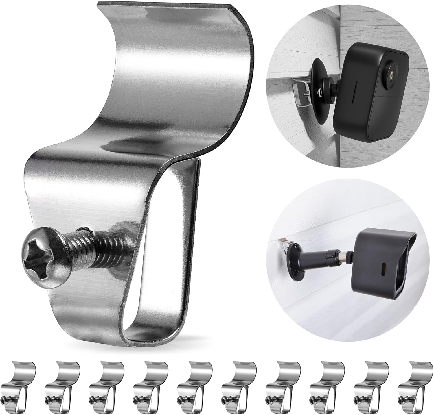 (10 Pack) Vinyl Siding Clips Hooks, No-Hole Needed Outdoor Siding ...