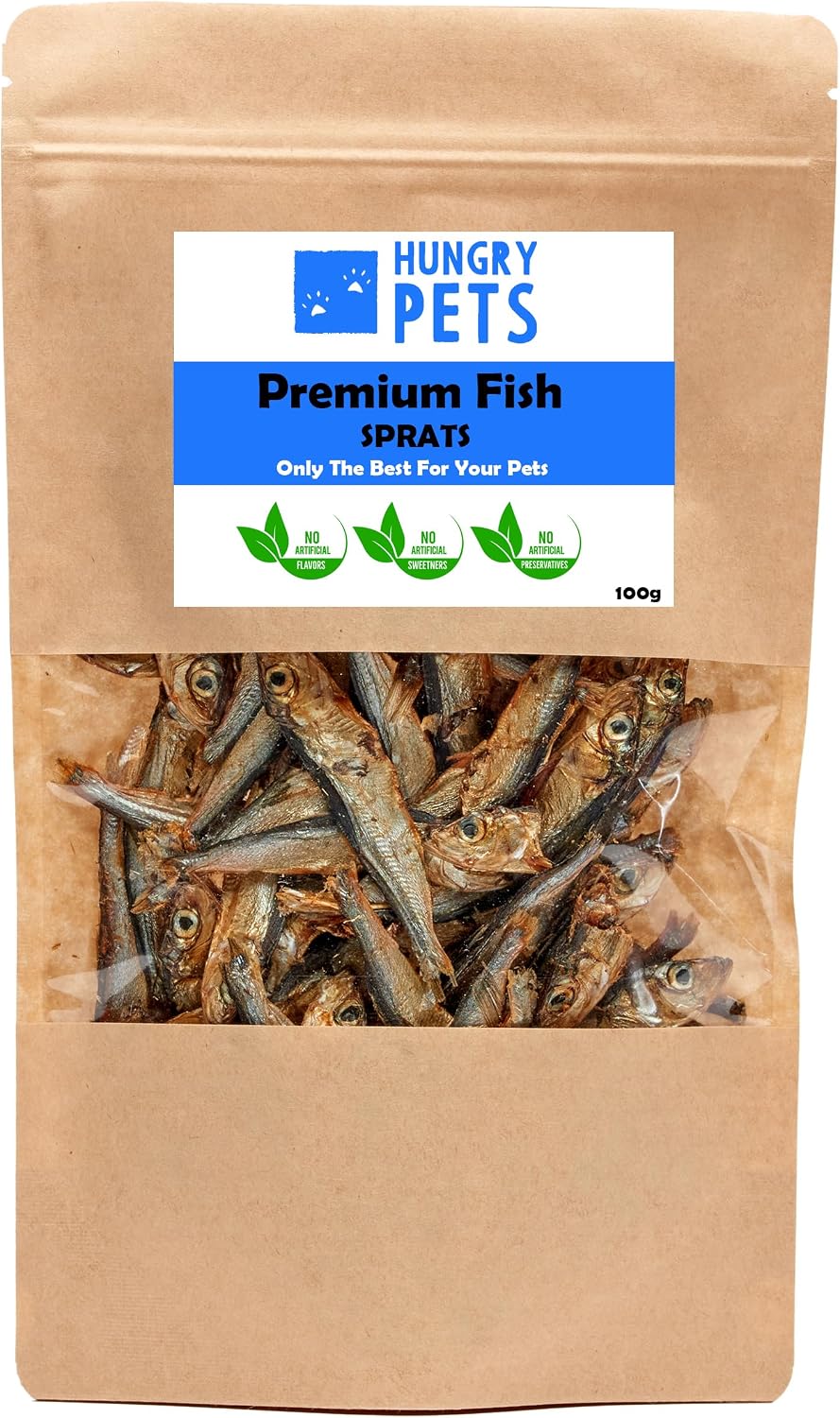 Premium Sprats, Fish Treat for Dog & Cats, 100g : Amazon.co.uk: Pet ...