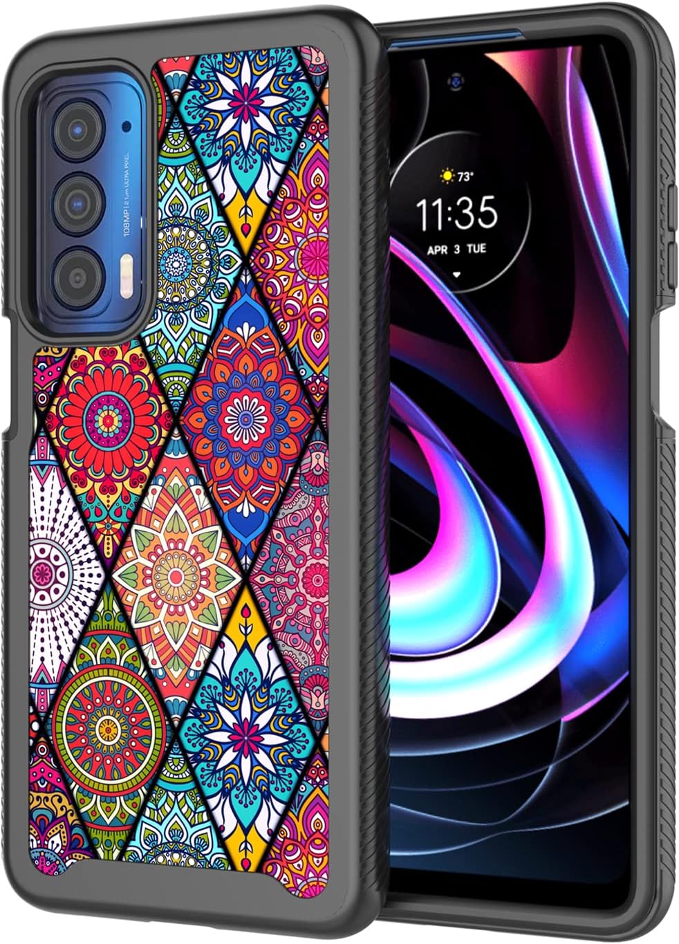 Amazon.com: LEXNEC Case for Motorola Moto Edge 2021 | Edge 5G UW Design ...