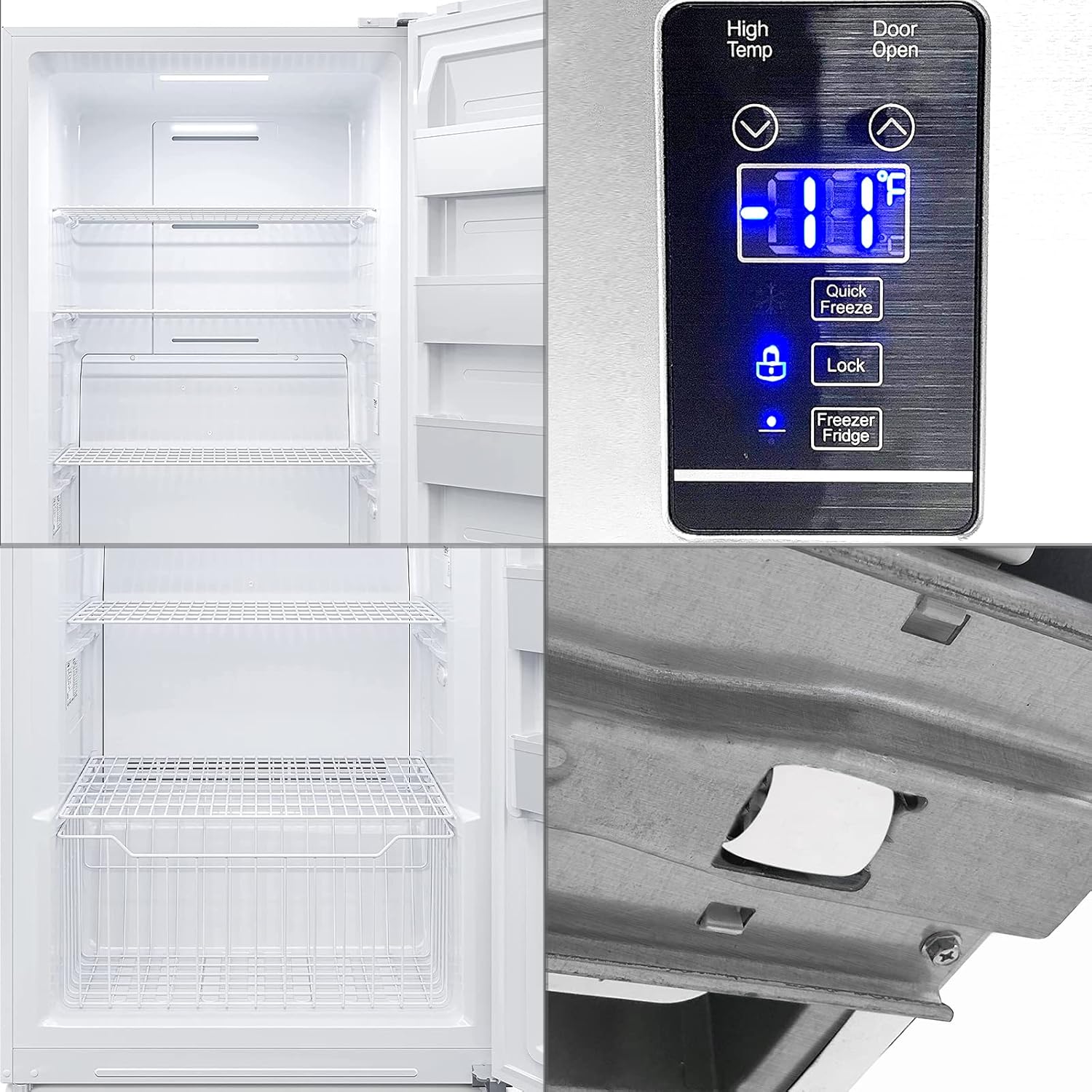 Techomey Frost Free Upright Freezer 13.8 Cu.Ft, Conversion ...