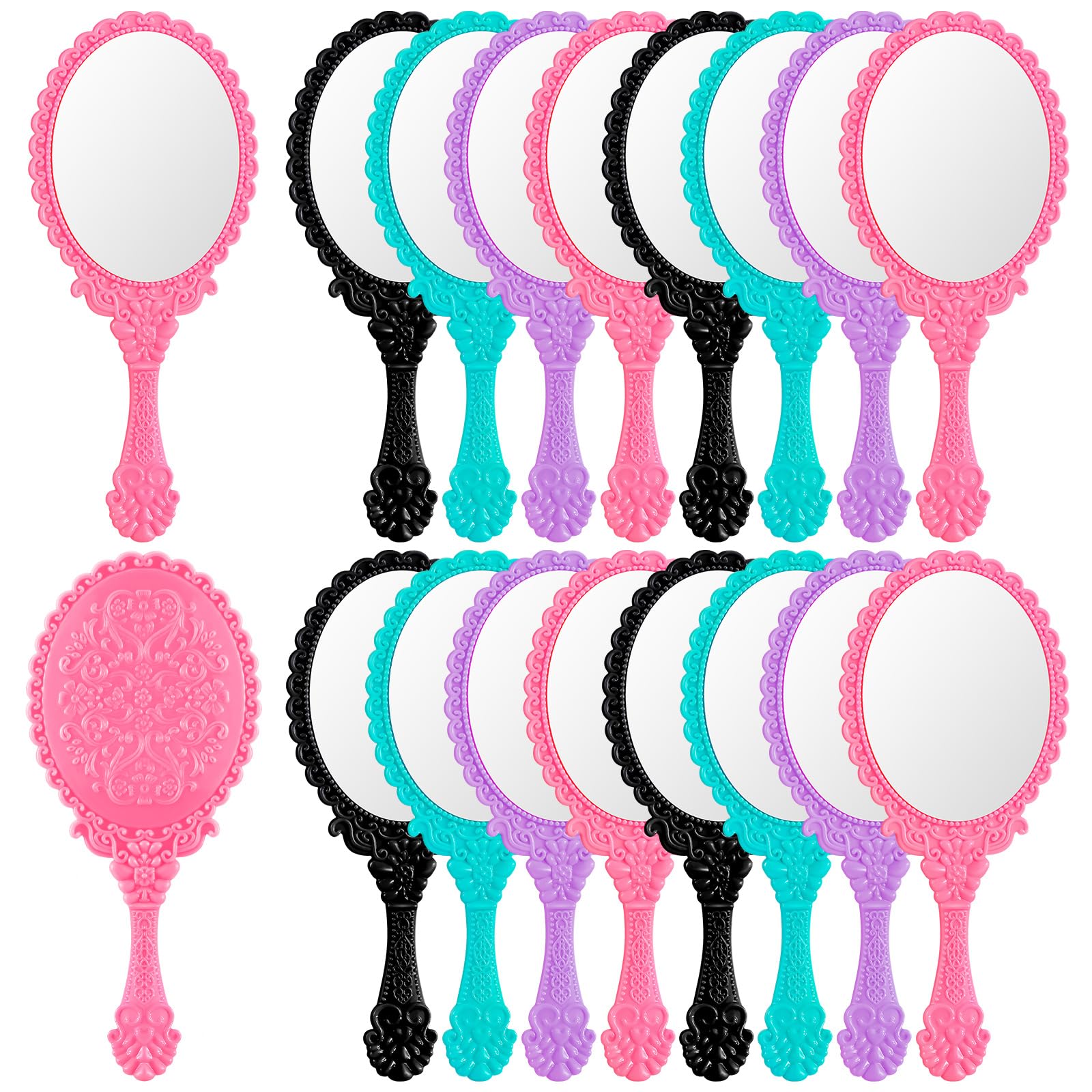 Amazon.com: Yalikop 16 Pcs Vintage Handheld Mirror Portable Cute and ...