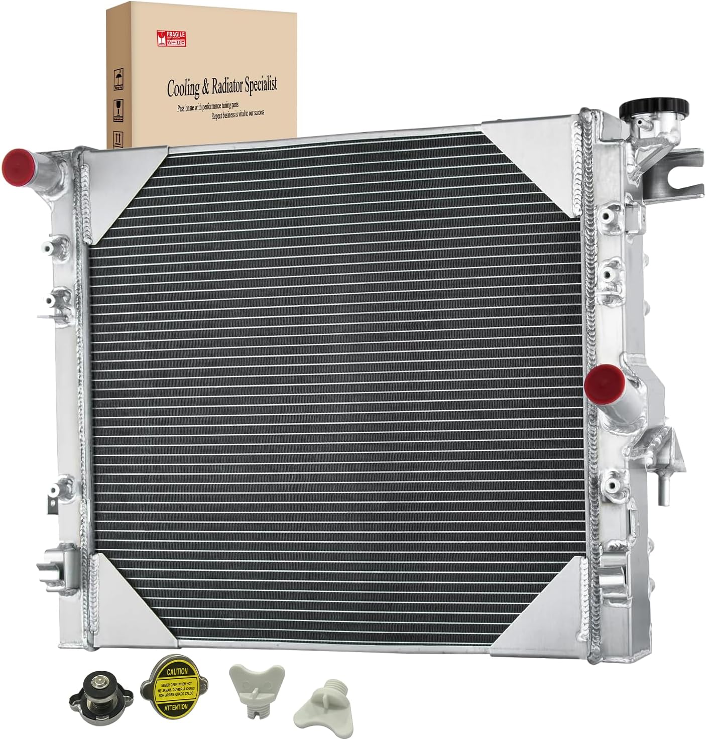 Amazon.com: Kaiakui Aluminum Radiator Replacement for 2007-2018 Jeep ...