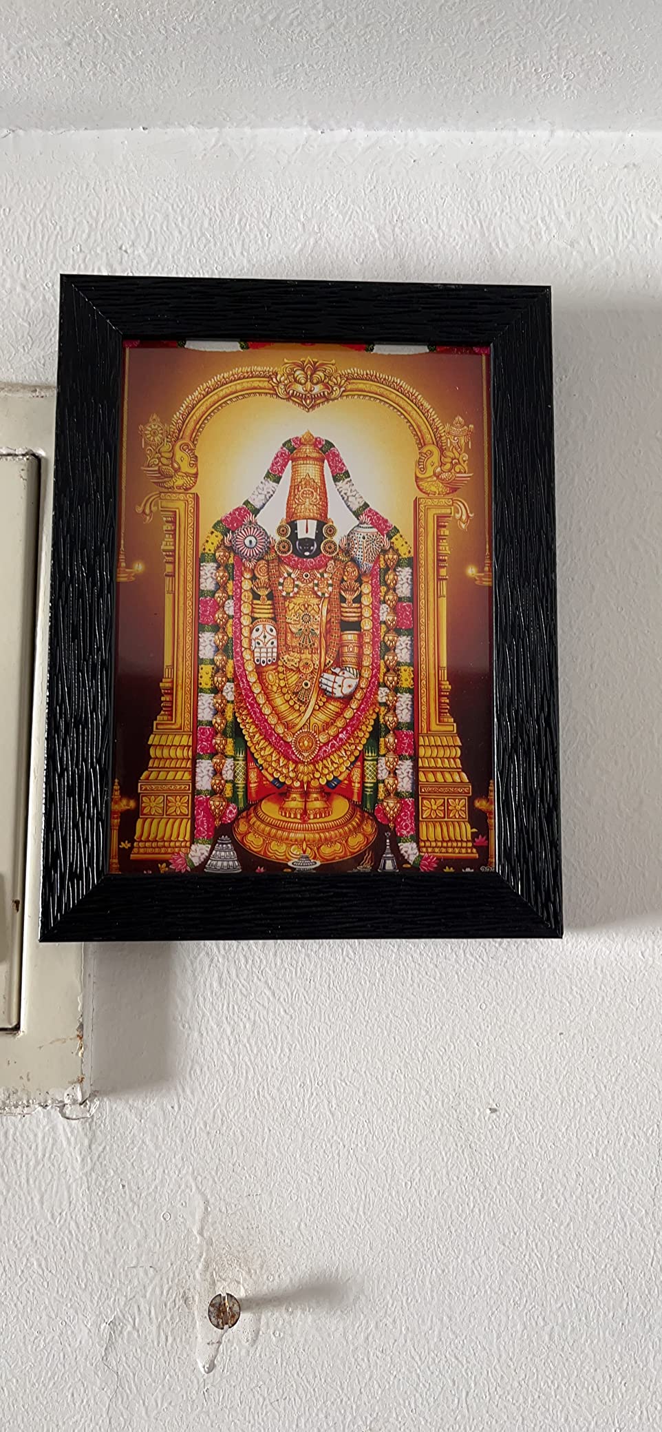 Tirupati Balaji - Lord Venkateswara Religious Wood Photo Frames ...