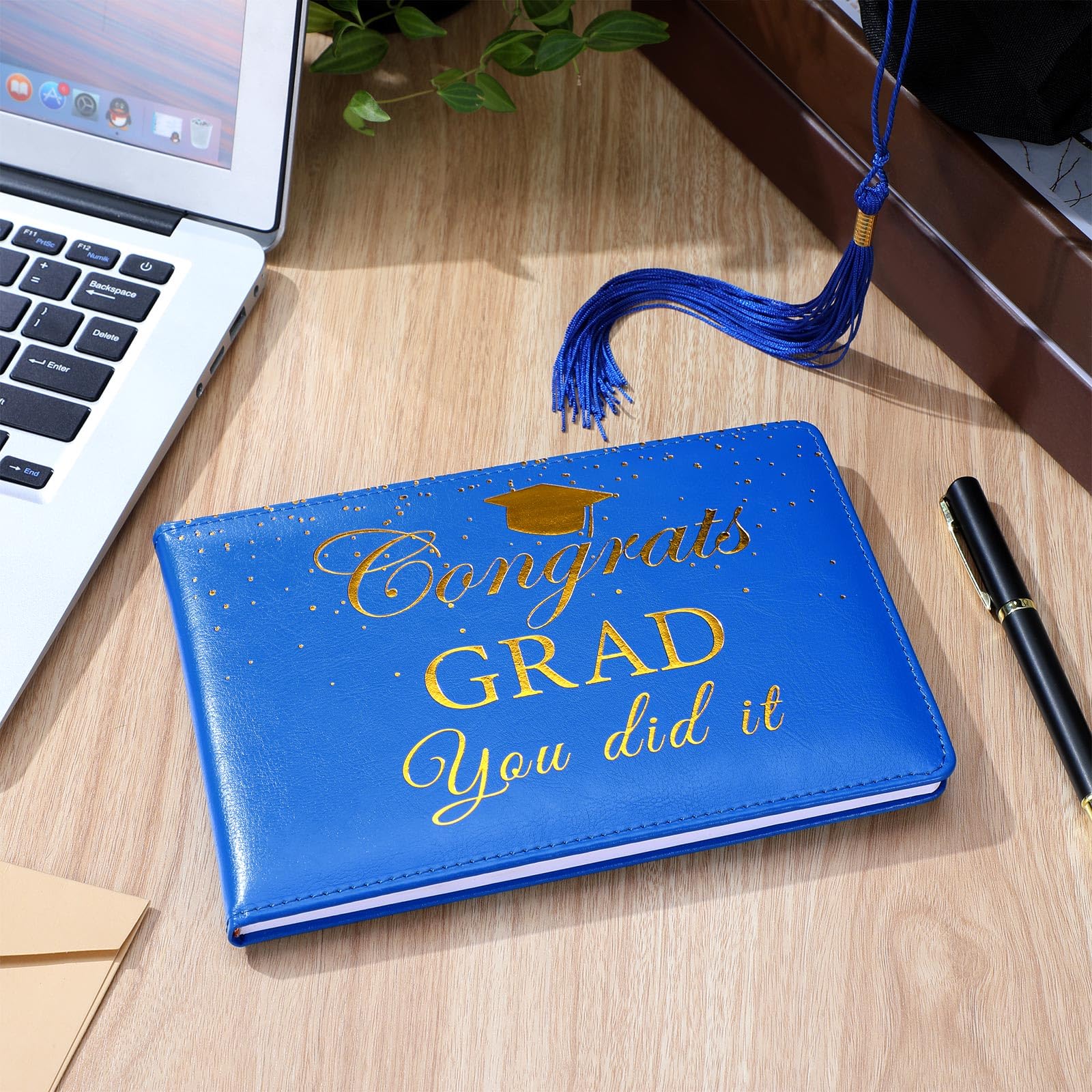 Snapklik.com : Frienda Leather Graduation Guest Book