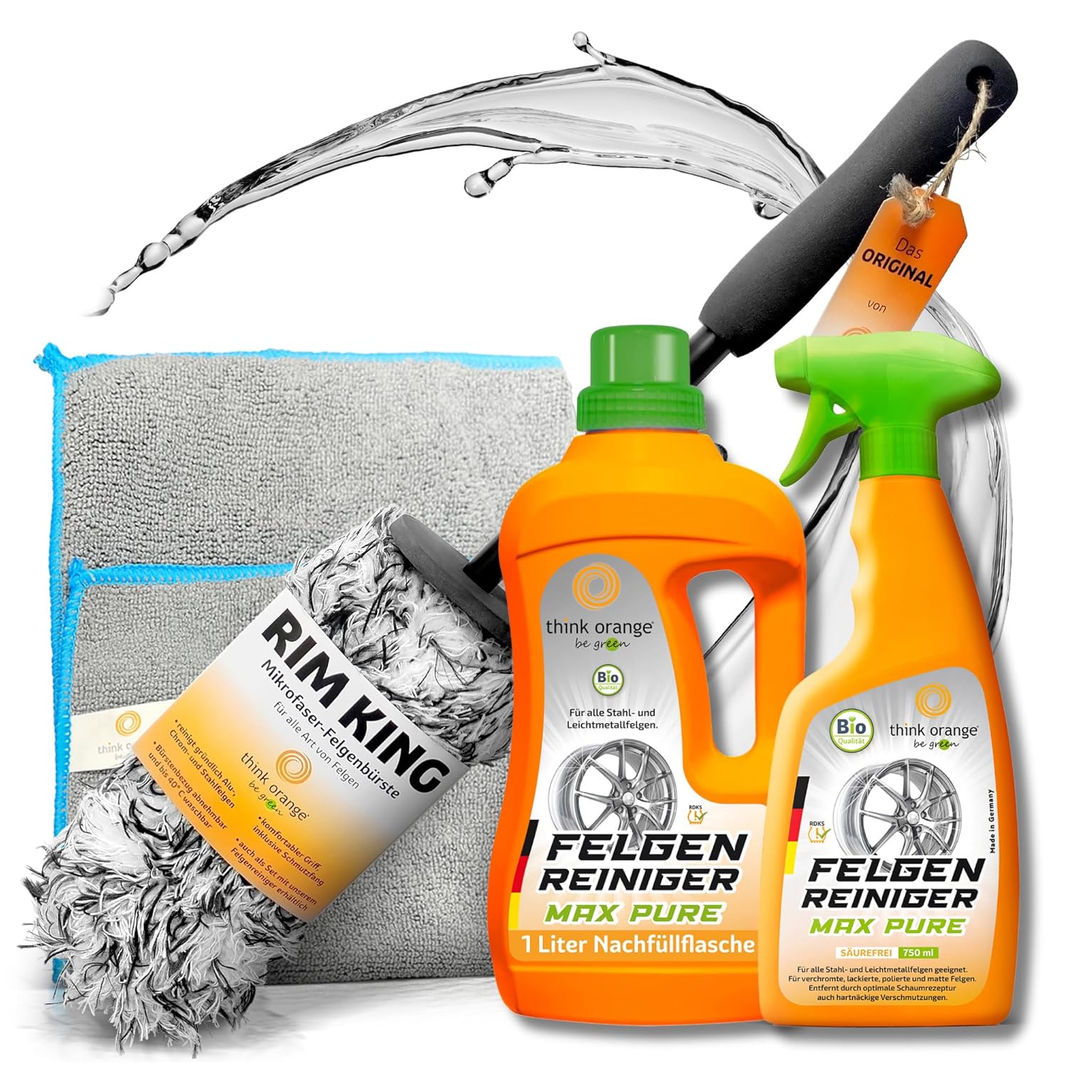 TOBG® Felgenreinigungsset [inkl. Felgenreiniger Max Pure 750ml ...