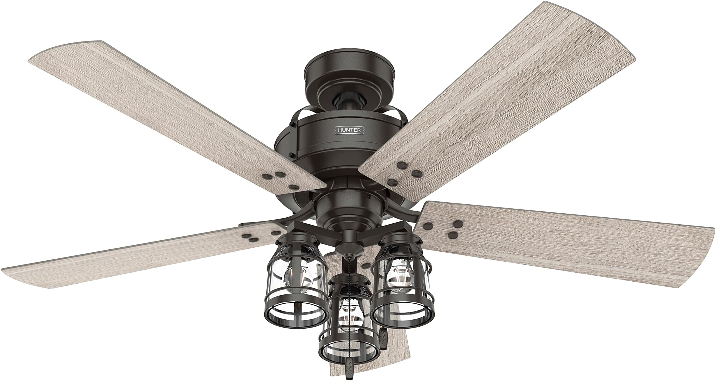 Amazon.com: Hunter Fan 52 inch Traditional Noble Bronze Indoor Ceiling ...