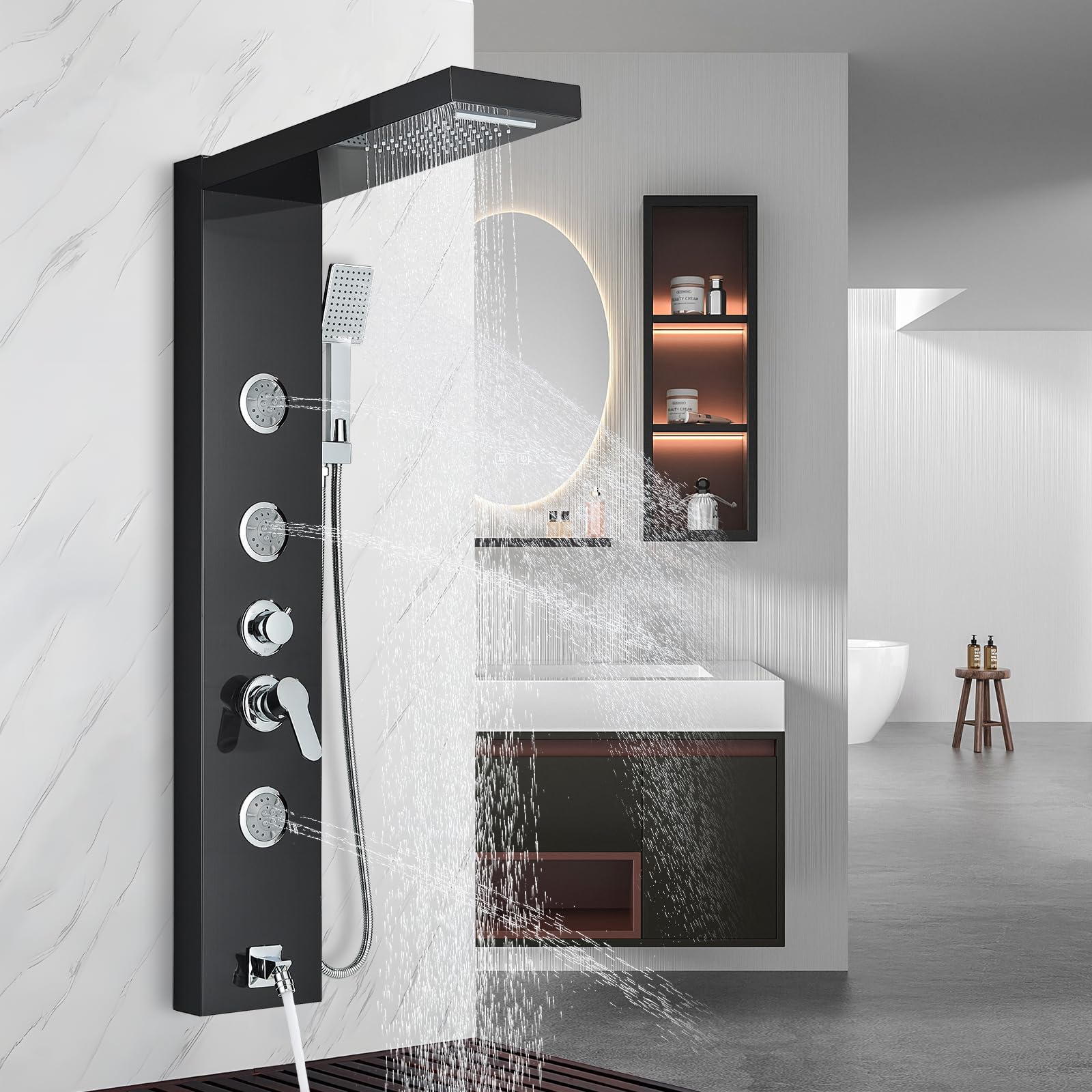 Alenart Shower Panel Tower System Multi Function Shower System Body ...