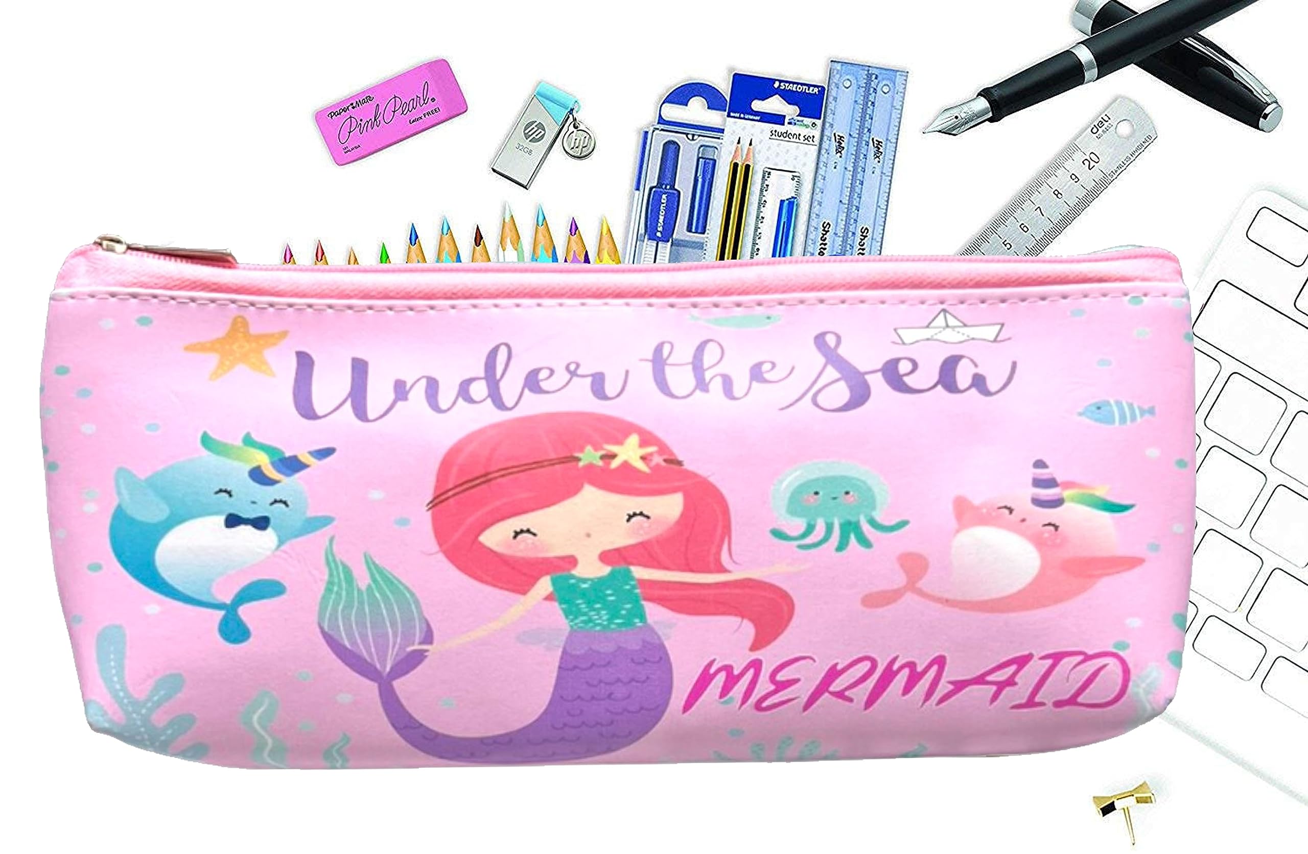 Buy Mermaid Theme Pencil Stationery Pouch - 1 Pcs Online at Low Prices ...
