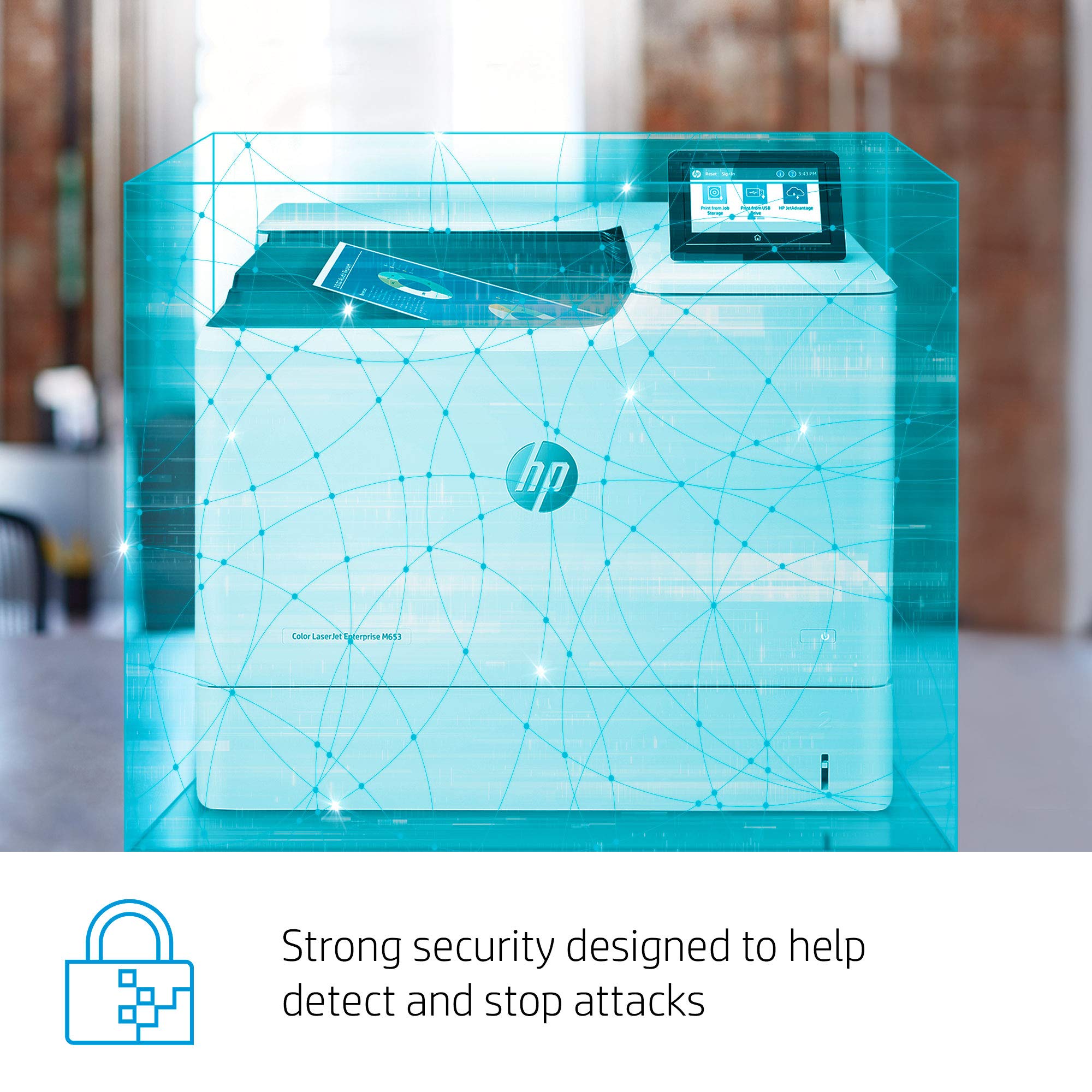 HP (J8A04A)Color LaserJet Enterprise M653dn Printer with Duplex ...