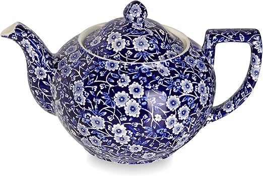 Amazon.com | Burleigh Blue Calico Teapot 35oz: Blue Calico China: Teapots