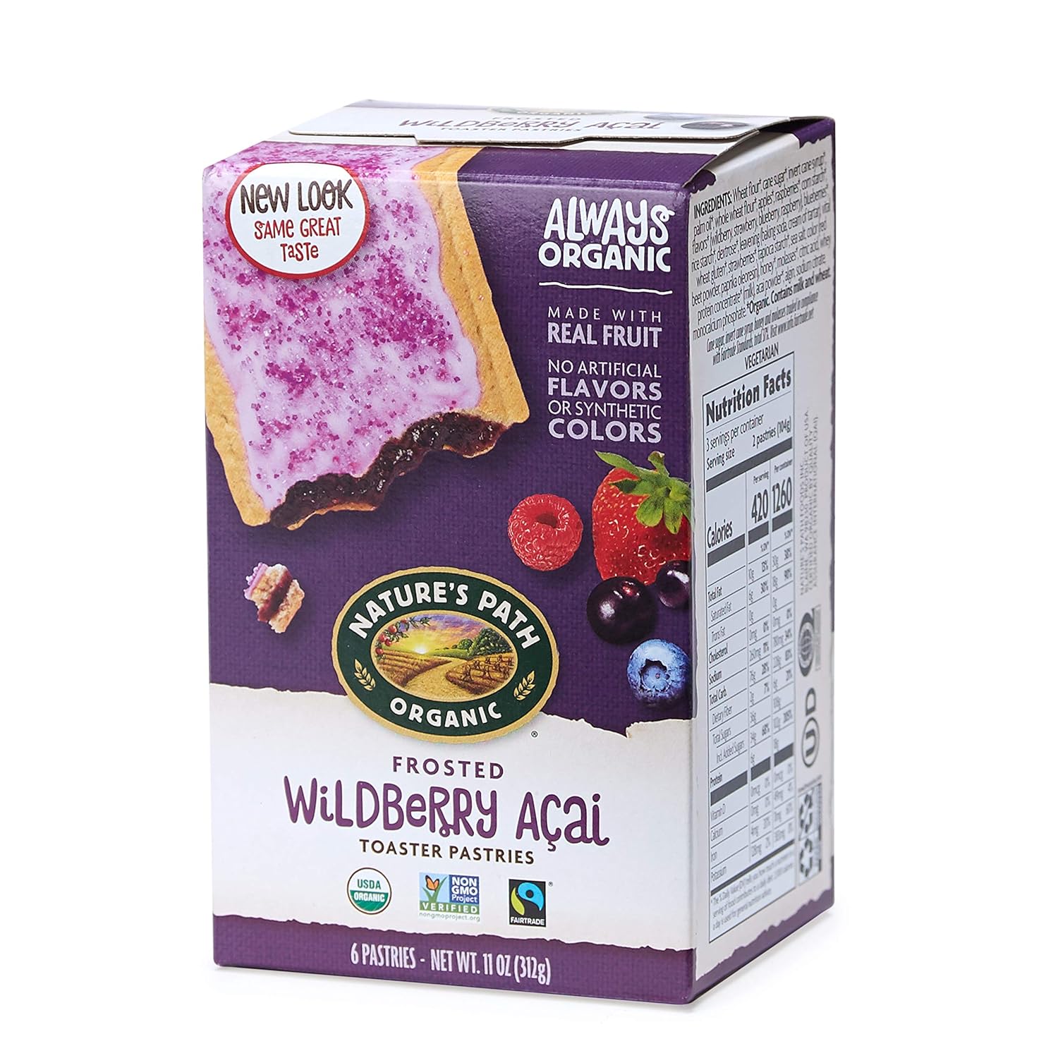 Amazon.com: Nature’s Path Organic Frosted Wildberry Acai Toaster ...
