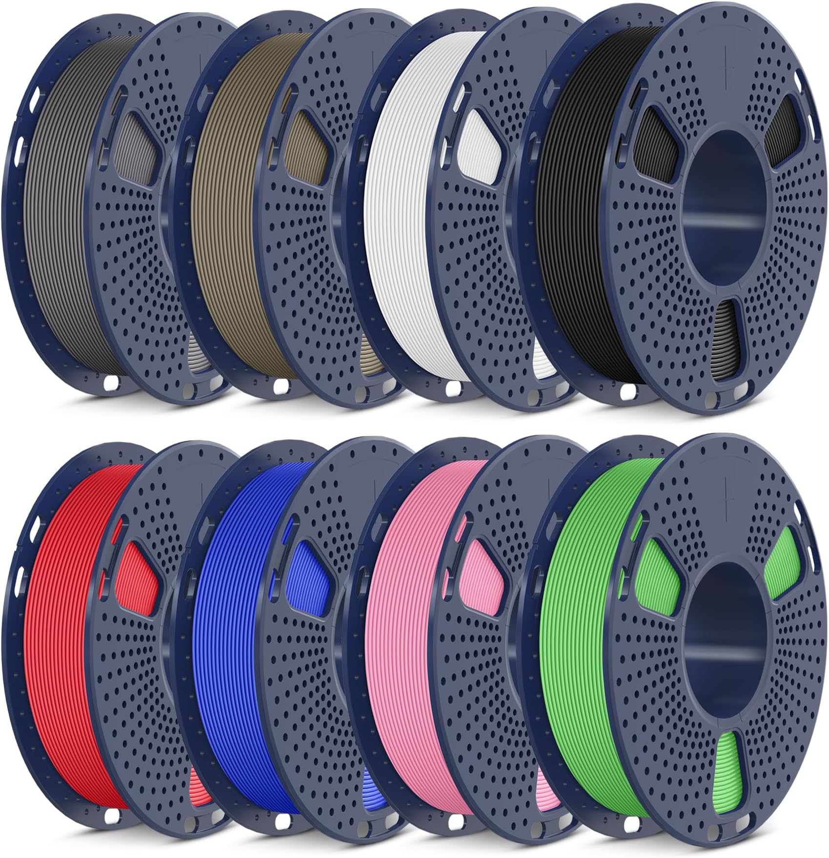 Amazon.com: SUNLU 3D Printer Filament Bundle Muticolor, PLA Filament 1 ...