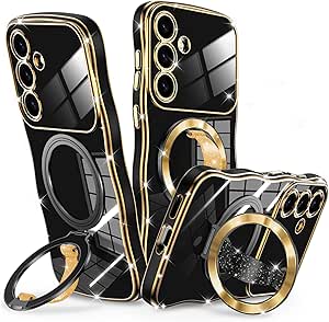 Amazon.com: Silverback for Samsung Galaxy S25 Case with Soft Silicone Grip and O-Ring Stand ...