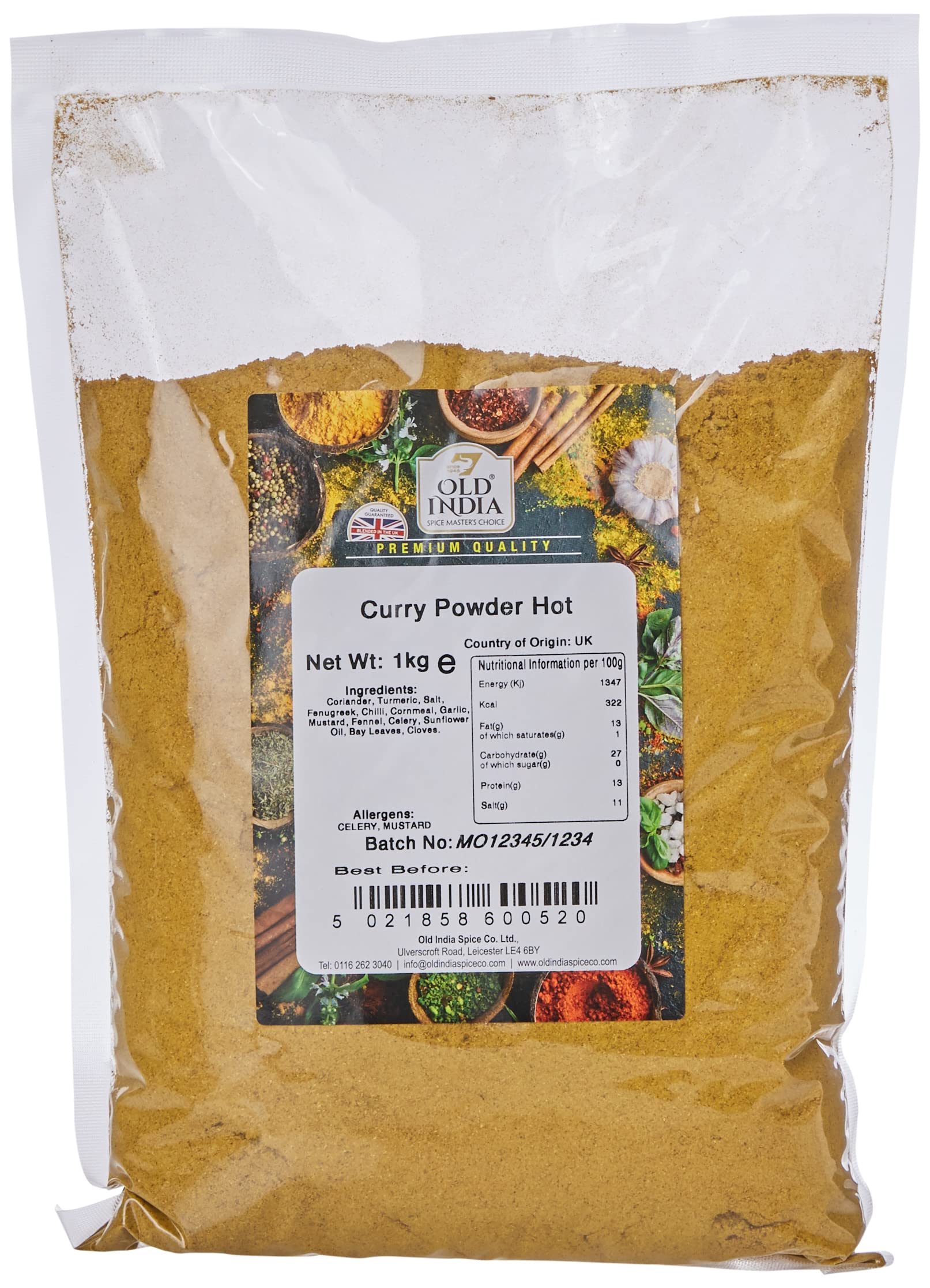 Old India Curry Powder Hot 1kg : Amazon.co.uk: Grocery
