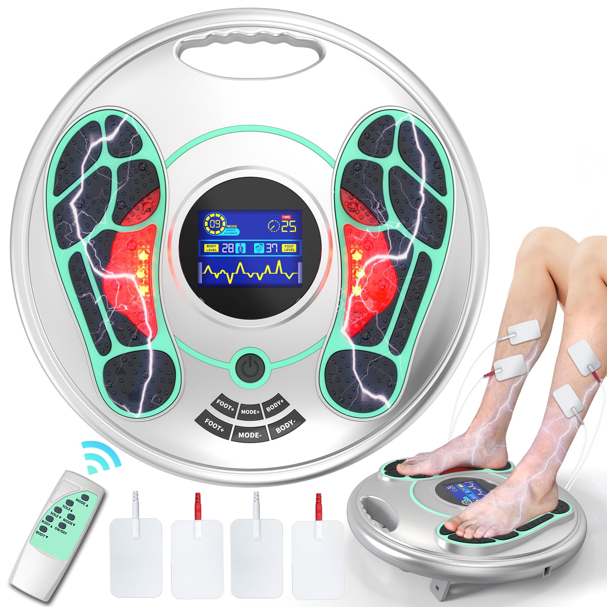 Amazon.com: EIGOTDYH EMS Foot Massager for Neuropathy, NMES Foot ...