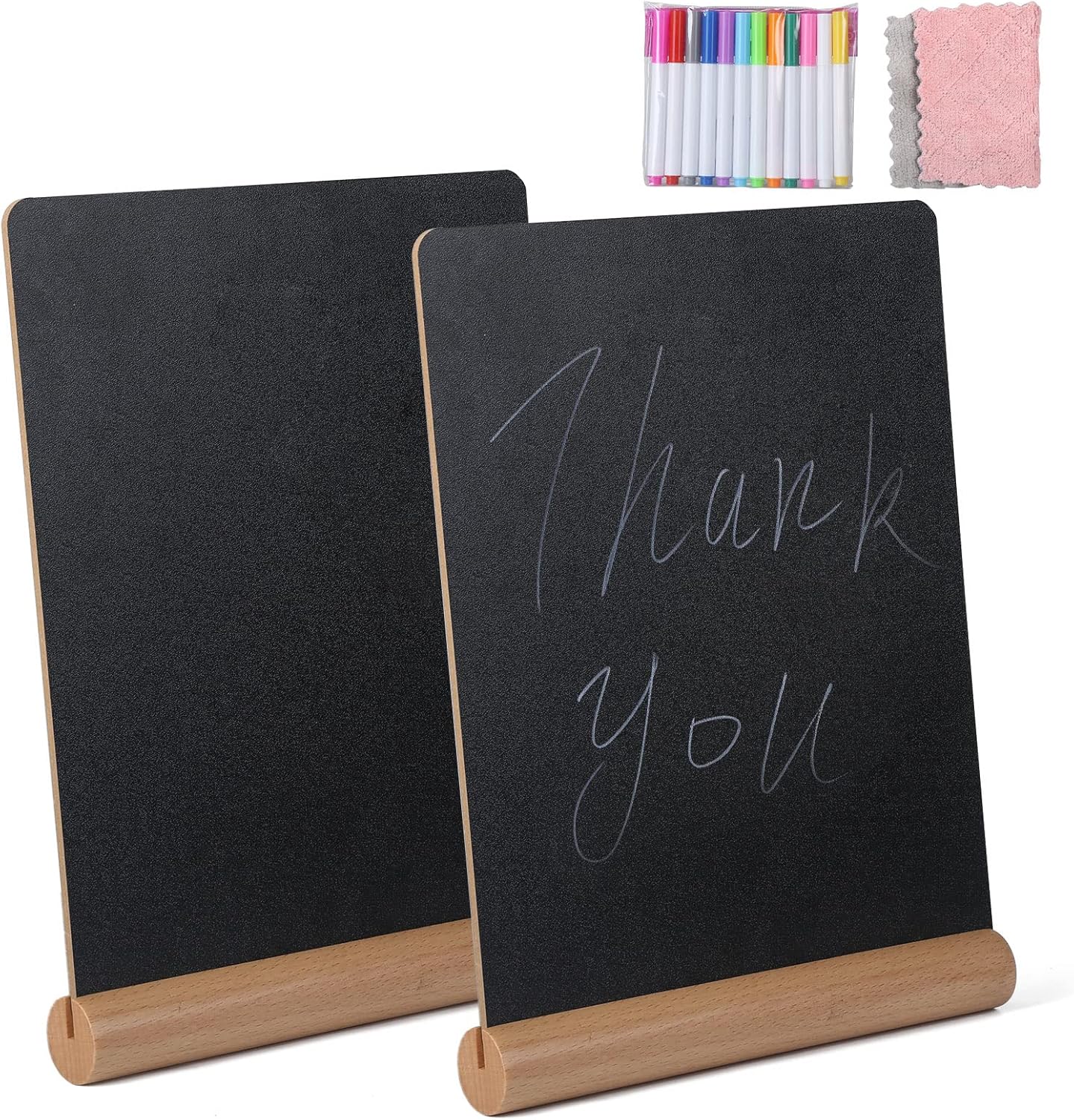 Chalkboard Signs, SUTINE 8.6"x11" Tabletop Chalk Board Signs for Tables ...