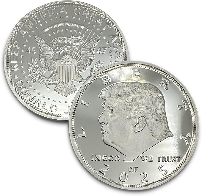 Amazon.com: President Donald J. Trump 2025 Silver American Eagle ...