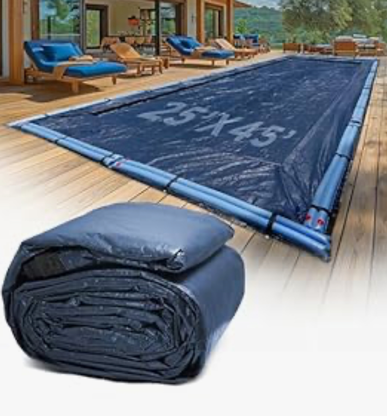 Watch 25 x 45 ft Pool Cover UV Protection, Heat Sealed Edges on Amazon Live