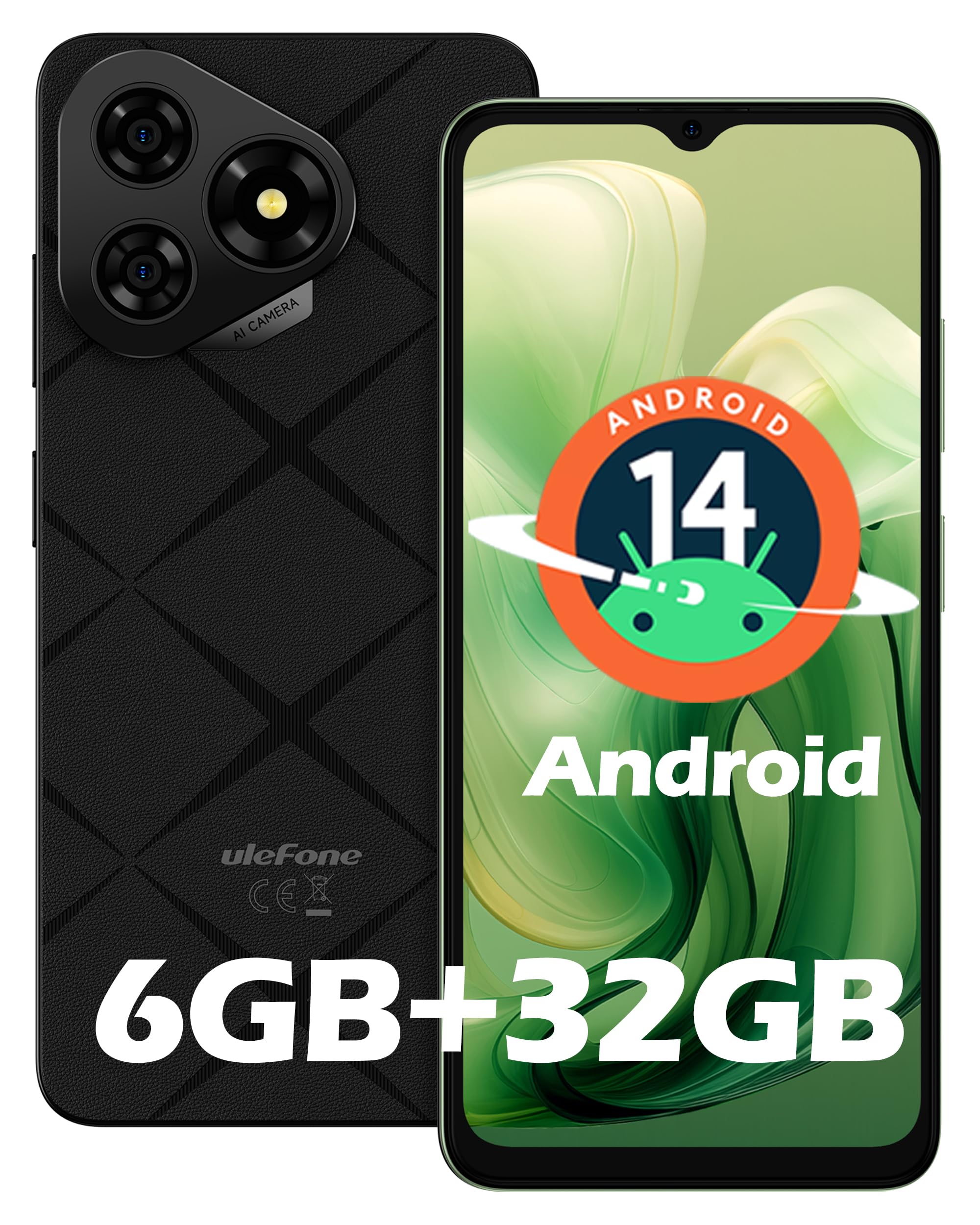 Amazon.com: Ulefone Note 19 Unlocked Cell Phone, Android 14 Go ...