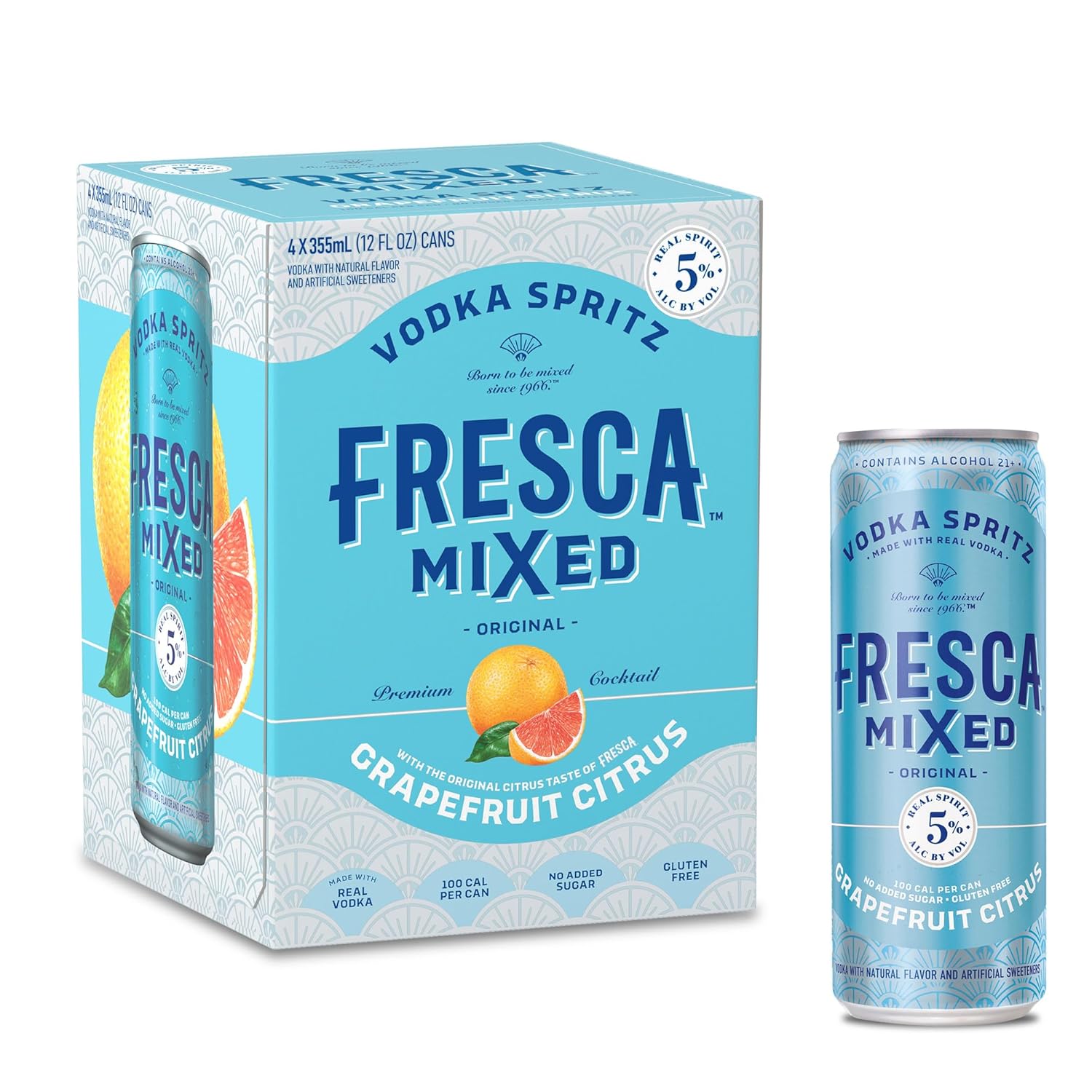 Amazon.com: Fresca Mixed Vodka Spritz Gluten-Free Canned Cocktail, 4 pk ...