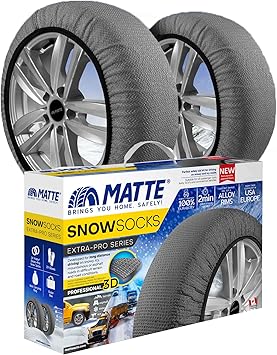 Amazon.com: Bizymo Auto Snow Socks for Tires, Emergency Snow Traction ...