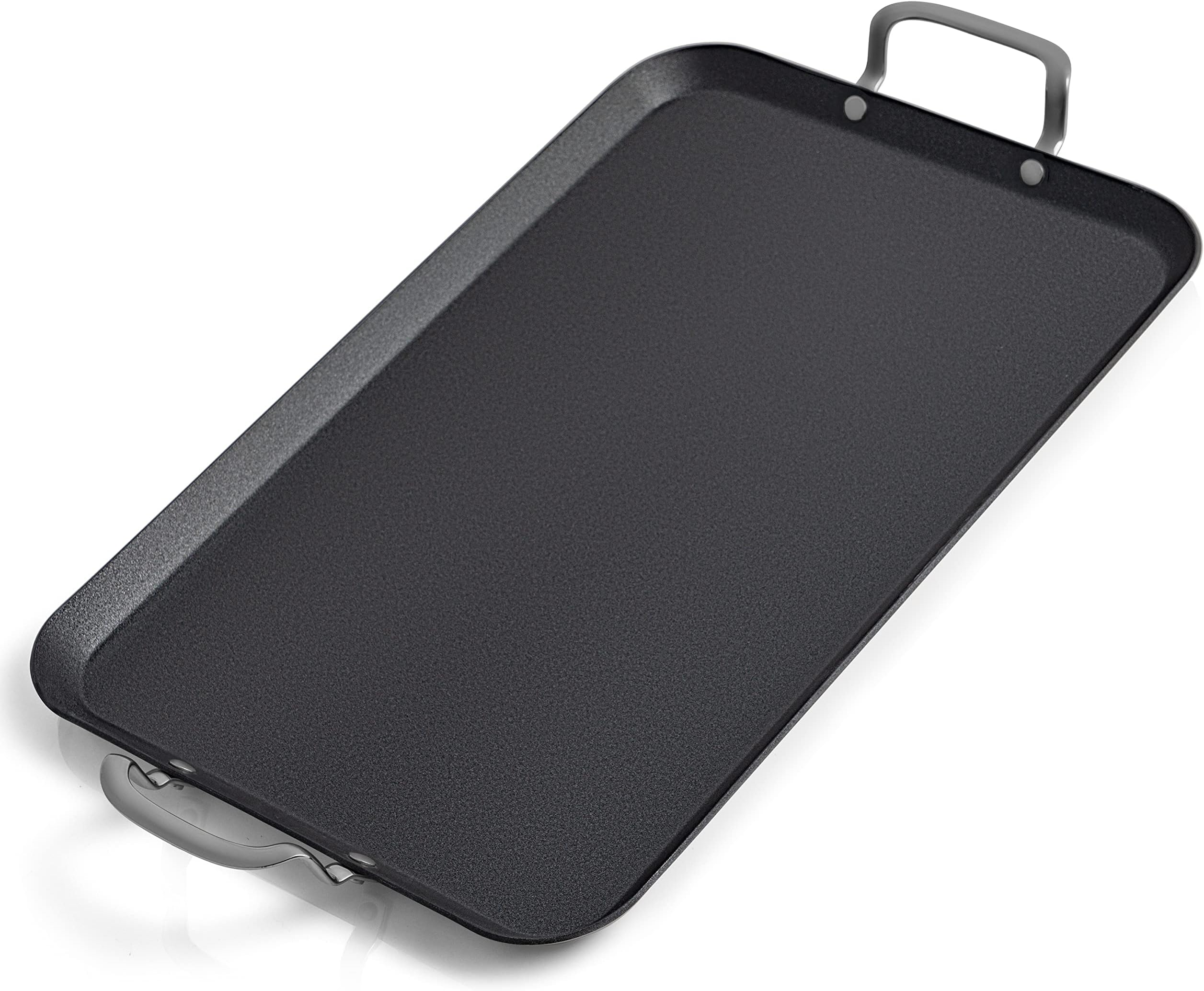 Amazon.com: Chef's Secret Stainless Steel Double Griddle, 18 Inches by ...