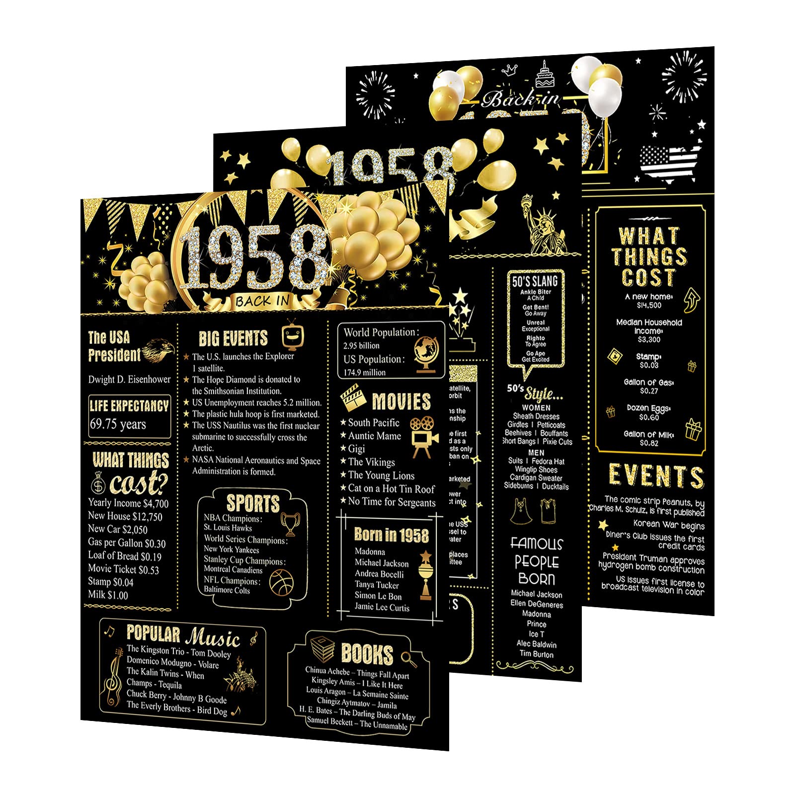 Amazon.com: ZZDWLDHA 66th Birthday Decorations for Women or Men, Classy ...