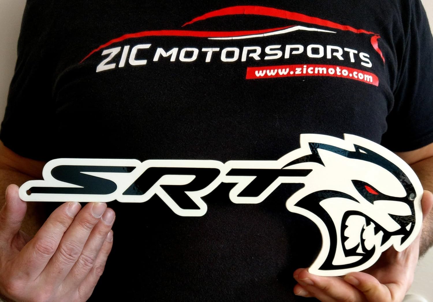 Amazon.com: ZIC Motorsports Dodge SRT Hellcat Red Eye Black Steel Sign ...