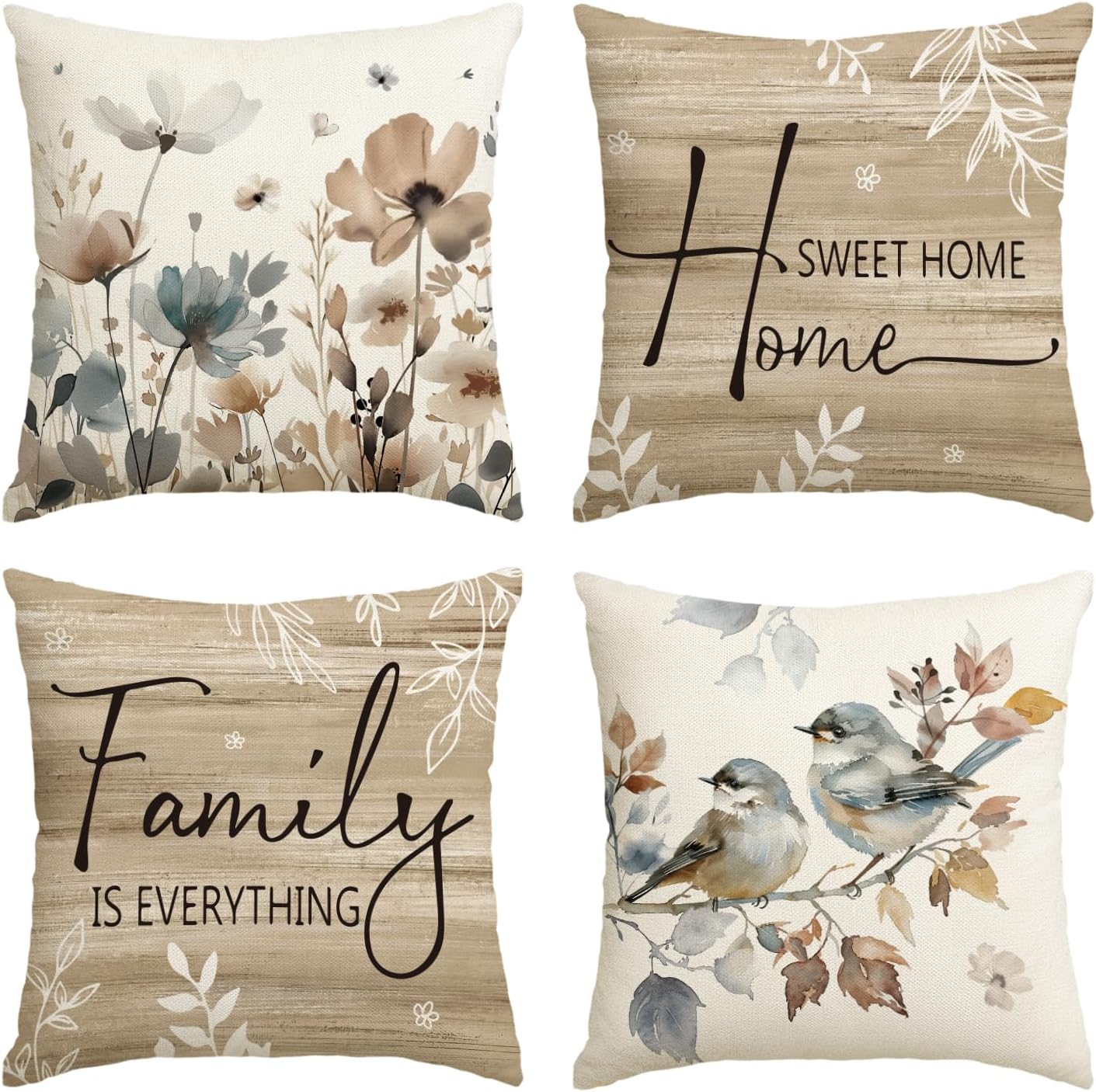 Amazon.com: AVOIN colorlife Home Sweet Home Terracotta sage Fall Throw ...