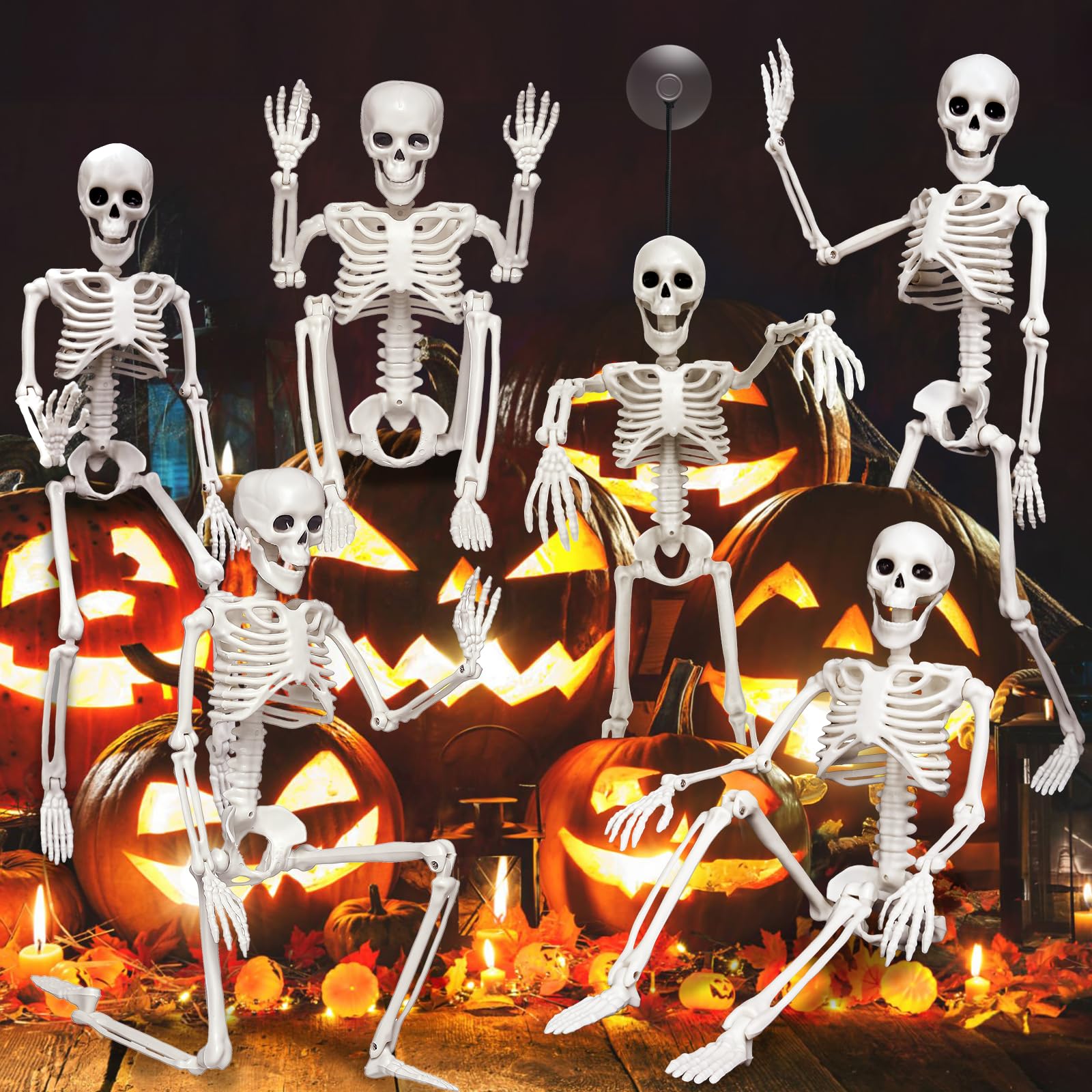 Halloween Skeletons With Labels