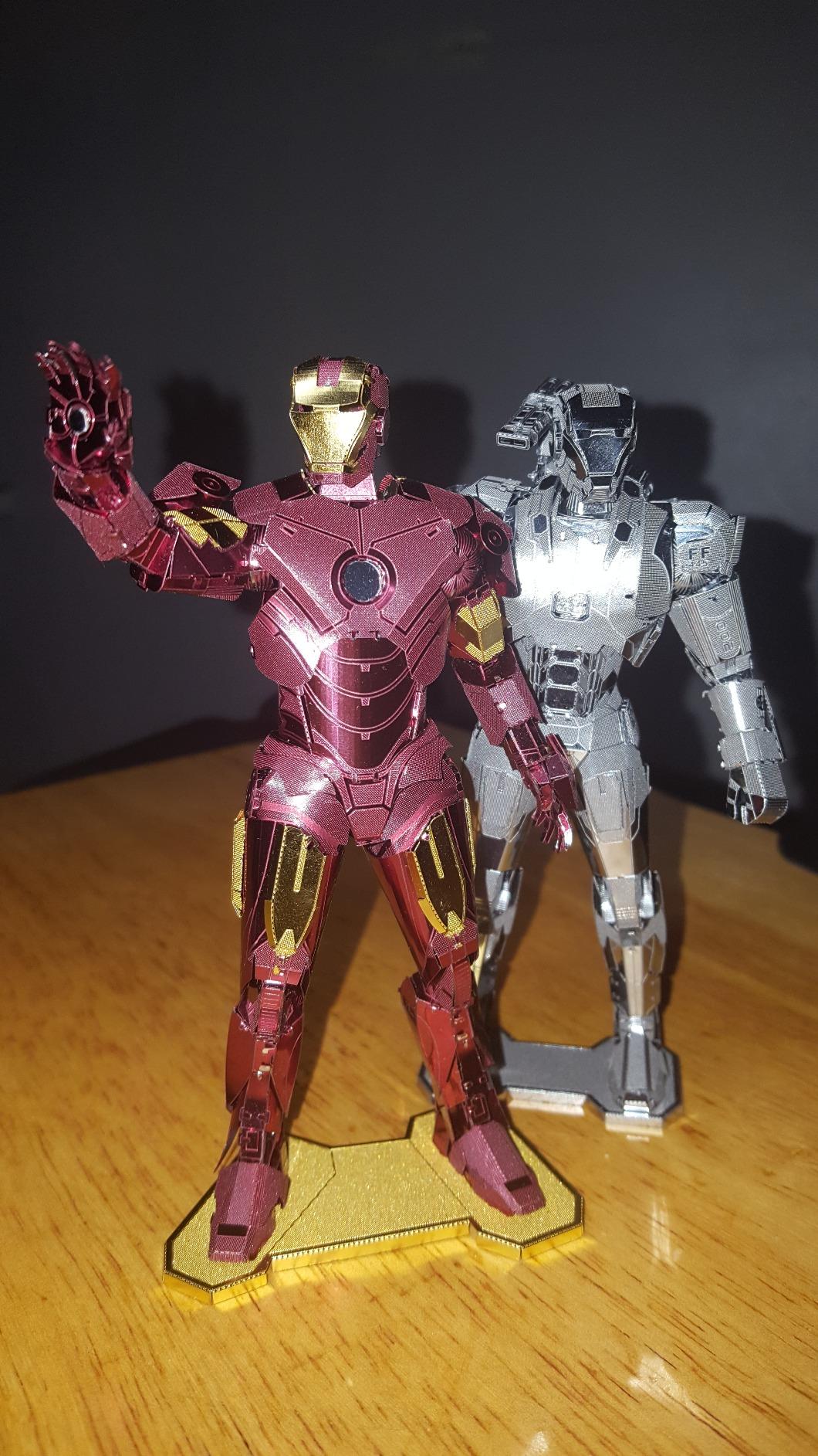 Amazon.com: Metal Earth 3D Model Kits Marvel Avengers Set of 2 Iron Man ...