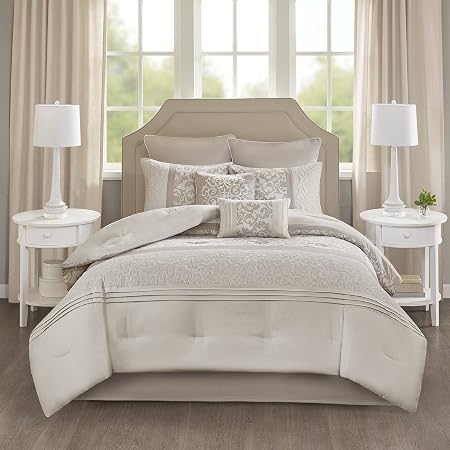 Amazon.com: 510 DESIGN Luxe Quilted Comforter Set Modern Transitional ...