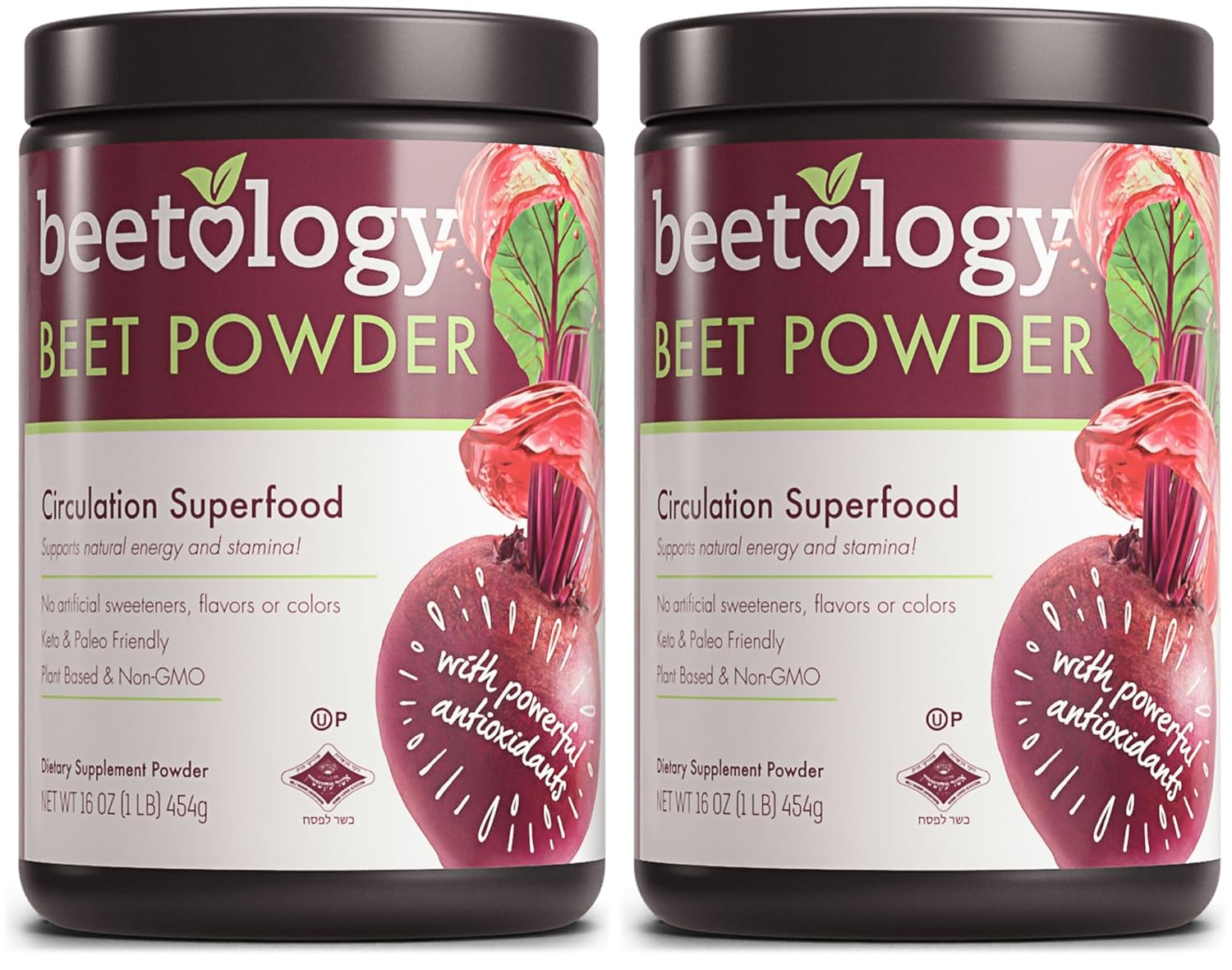 Amazon.com: Beetology 100% Beet Root Powder, (2 Pack = 2 Lbs),16oz ...