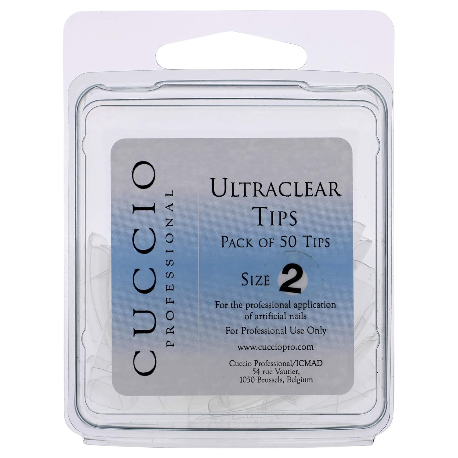 Amazon.com: Cuccio Pro Ultraclear Tips - 2 50 Pc, 50count : Beauty ...